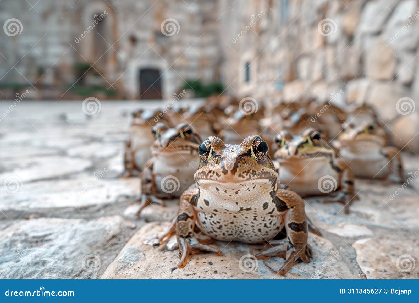 The Plague of Frogs, Biblical Event in Ancient Egypt. AI Generated ...