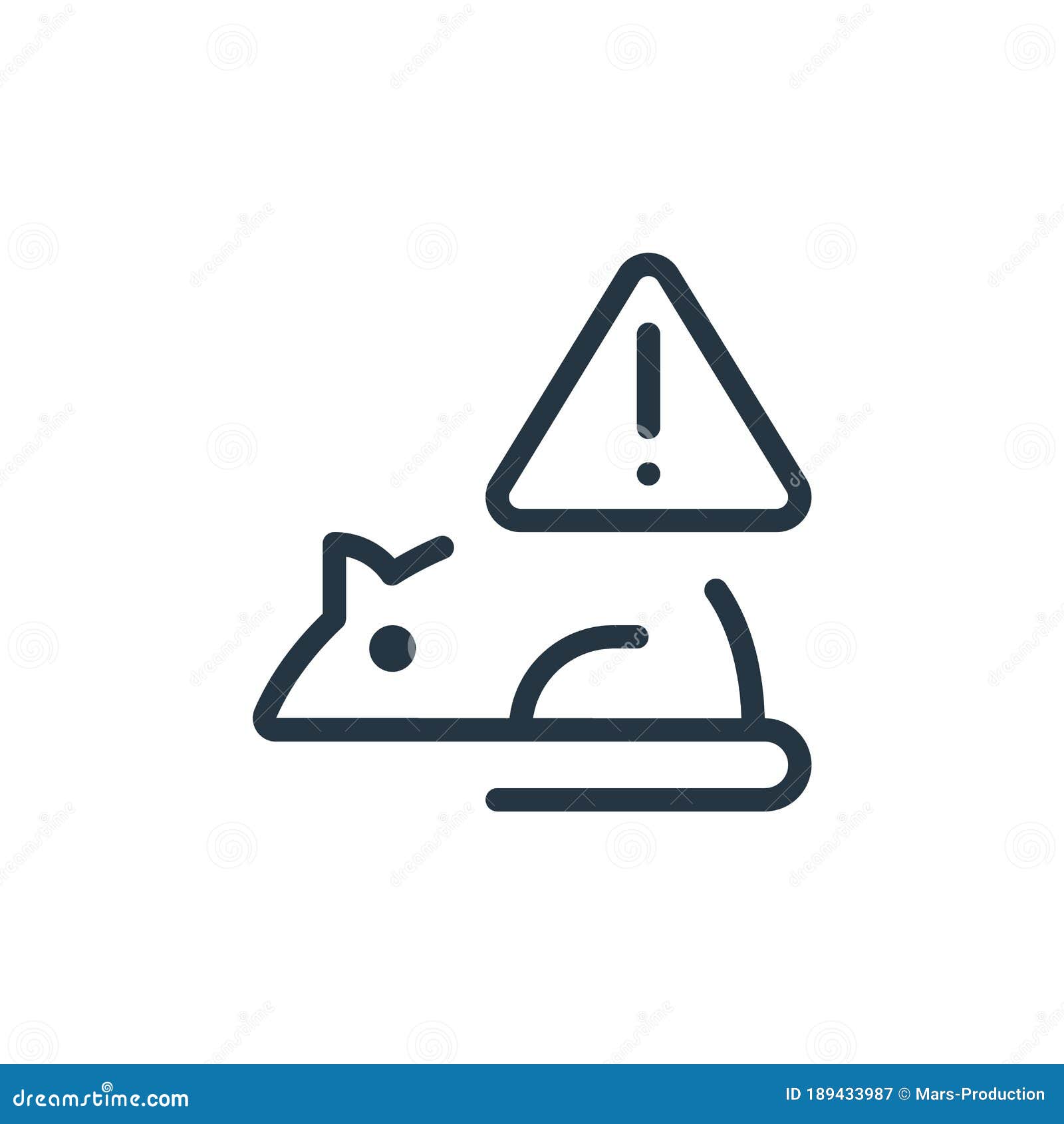 Plague Vector Icon Isolated on White Background. Outline, Thin Line ...