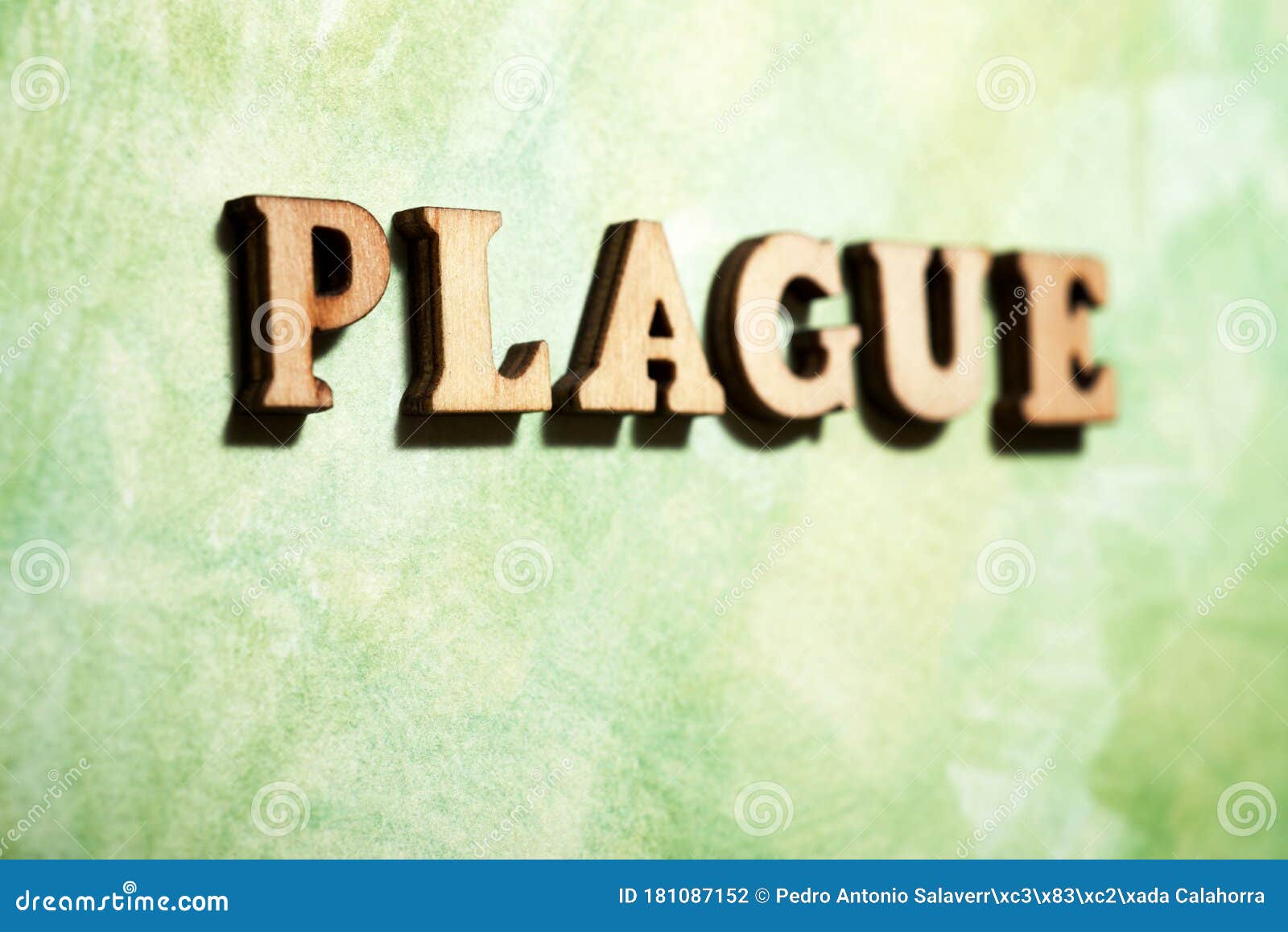 Plague word view stock photo. Image of character, inscription - 181087152