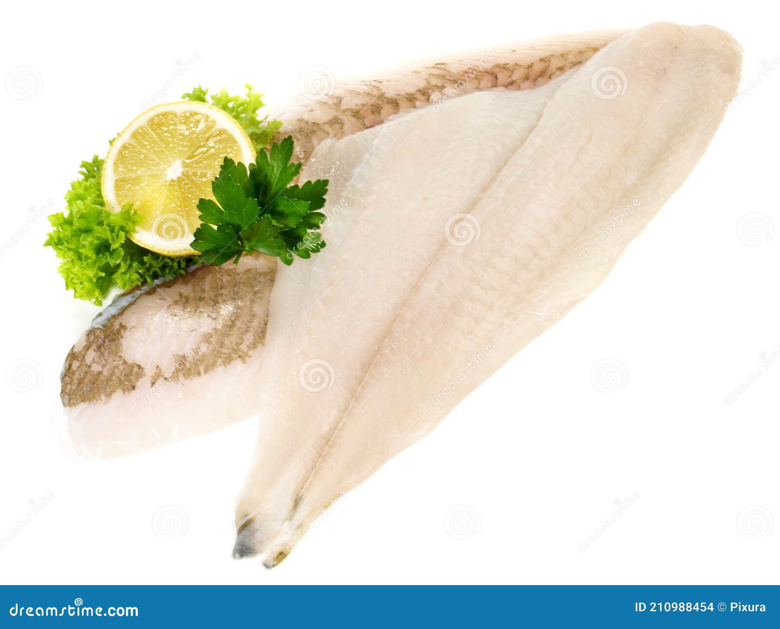 Plaice Fish Fillet Isolated Stock Photo - Image of organic, isolated ...