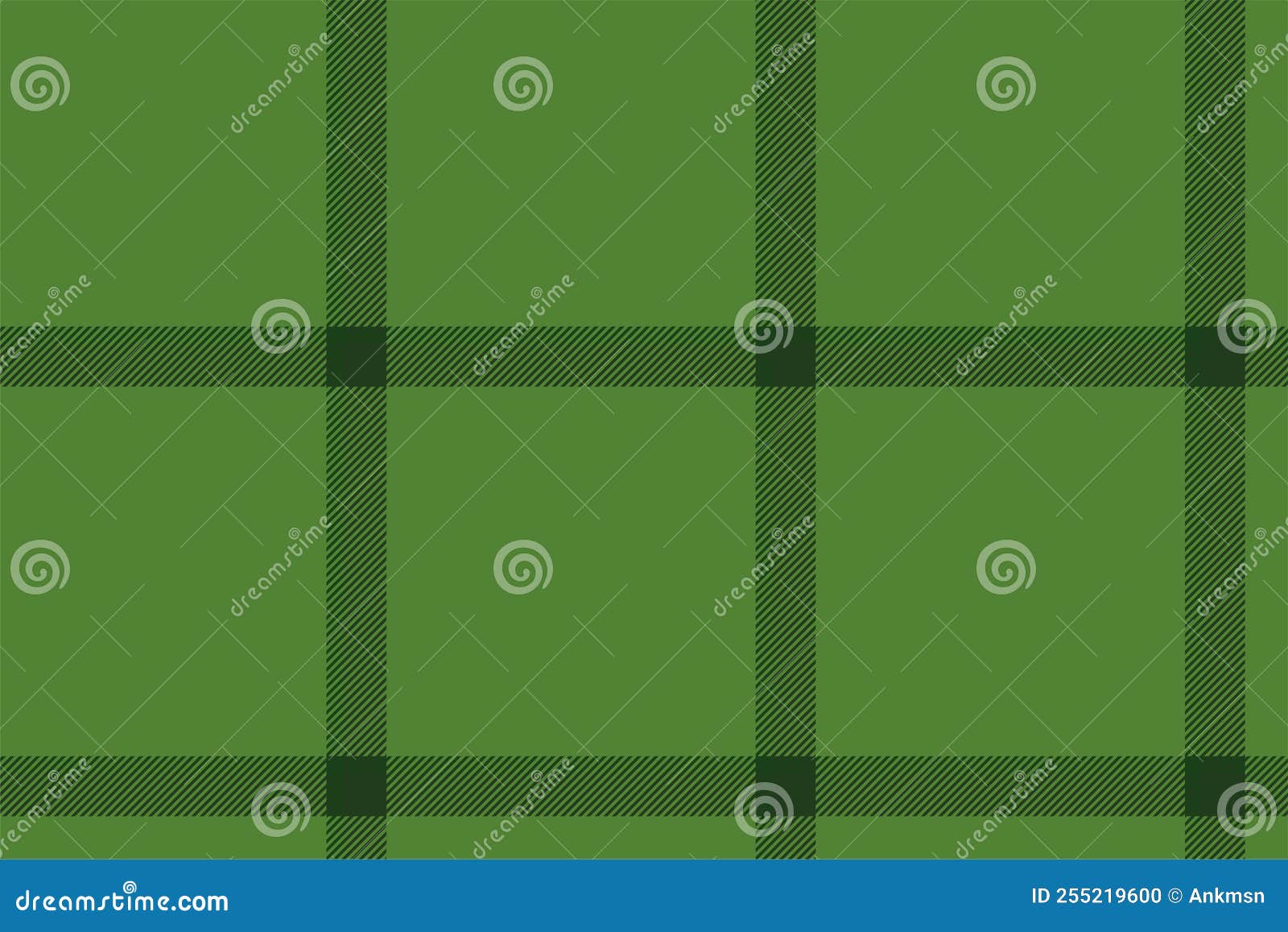 Plaid Background, Check Seamless Pattern in Green. Vector Fabric ...