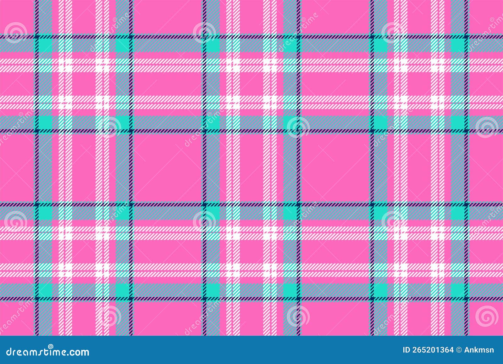 Plaid Background, Check Seamless Pattern in Pink. Vector Fabric Texture ...
