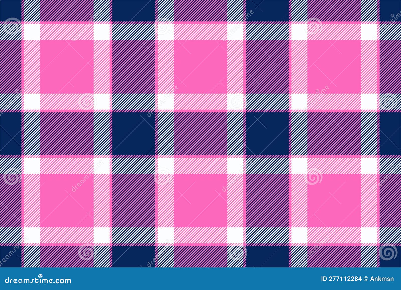 Blue Pink Plaid Background