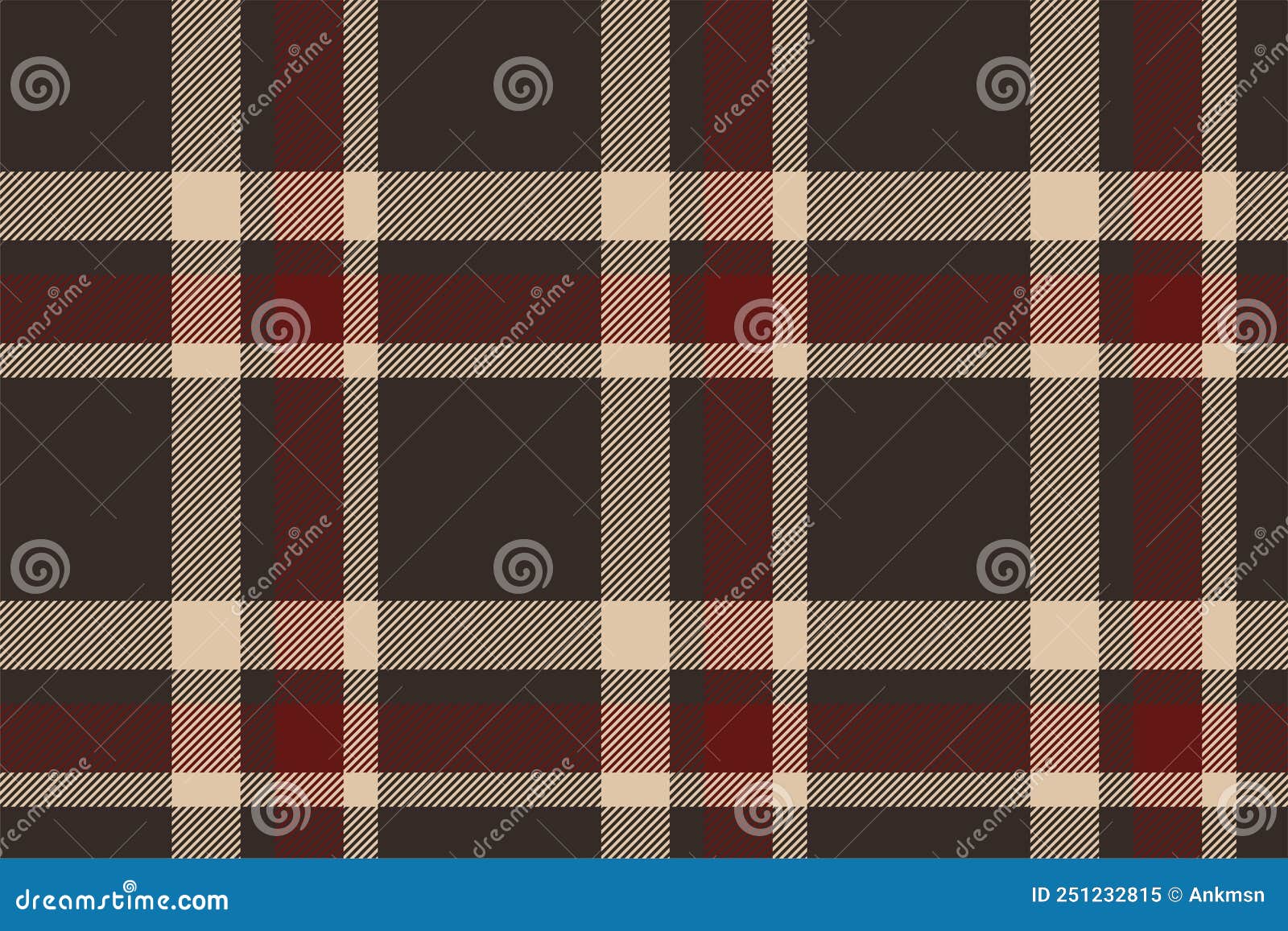Plaid Background, Check Seamless Pattern. Vector Fabric Texture for ...