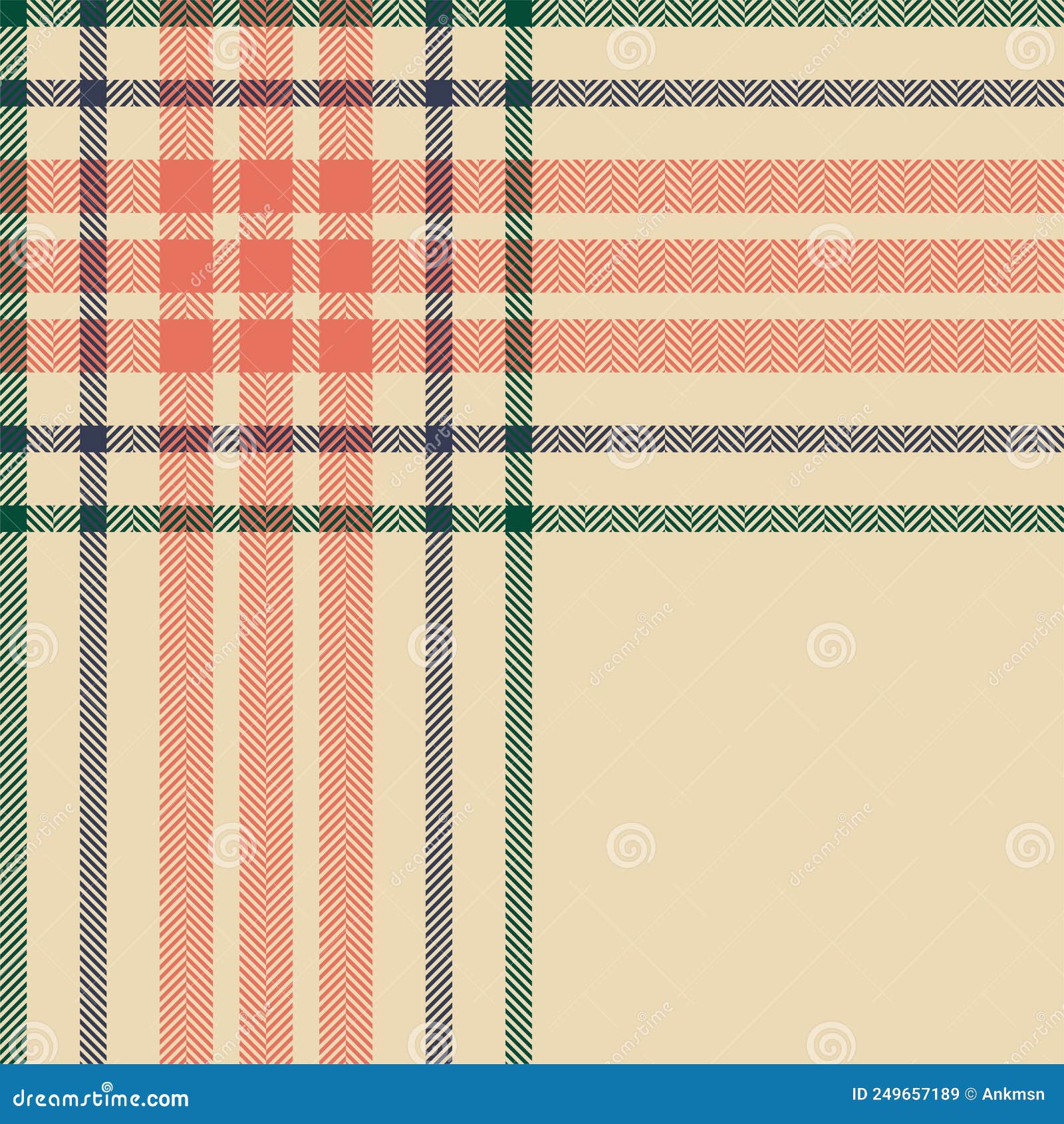 Plaid Check Pattern. Seamless Fabric Texture Stock Vector ...