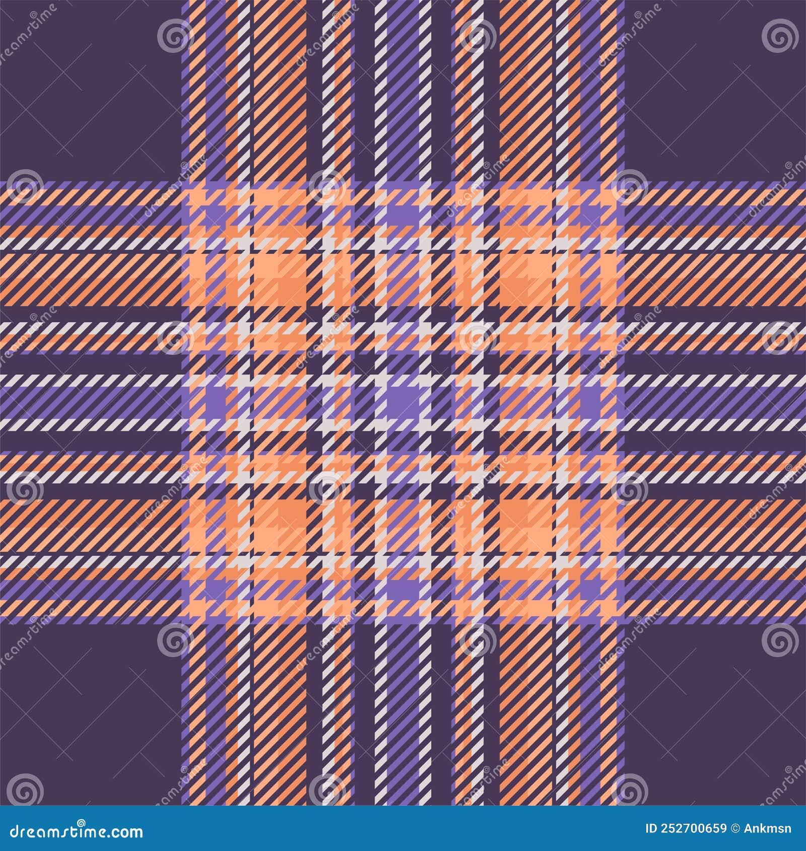 Plaid Check Pattern. Seamless Fabric Texture Stock Vector ...
