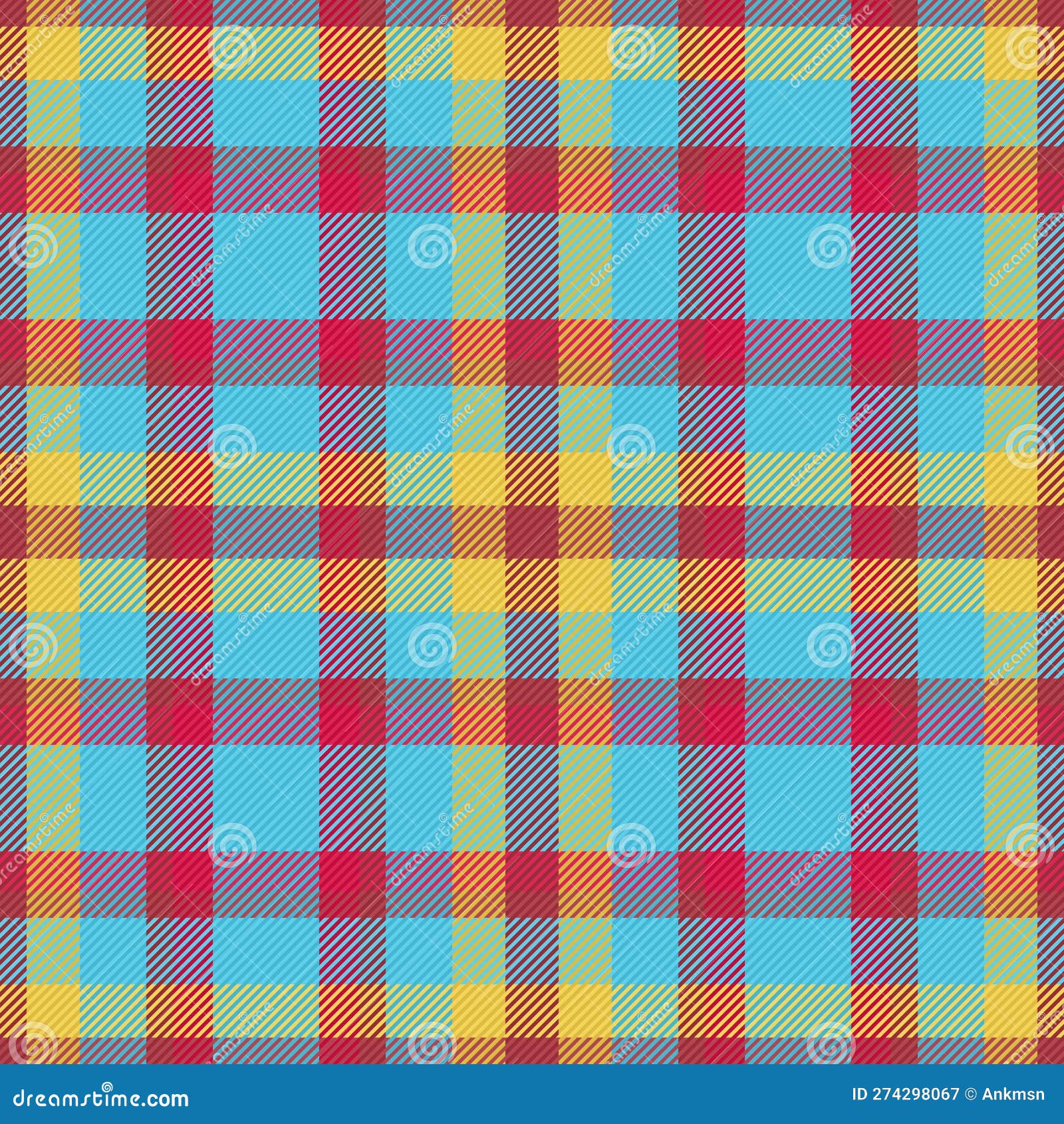 Plaid Check Textile. Pattern Seamless Fabric Stock Vector ...