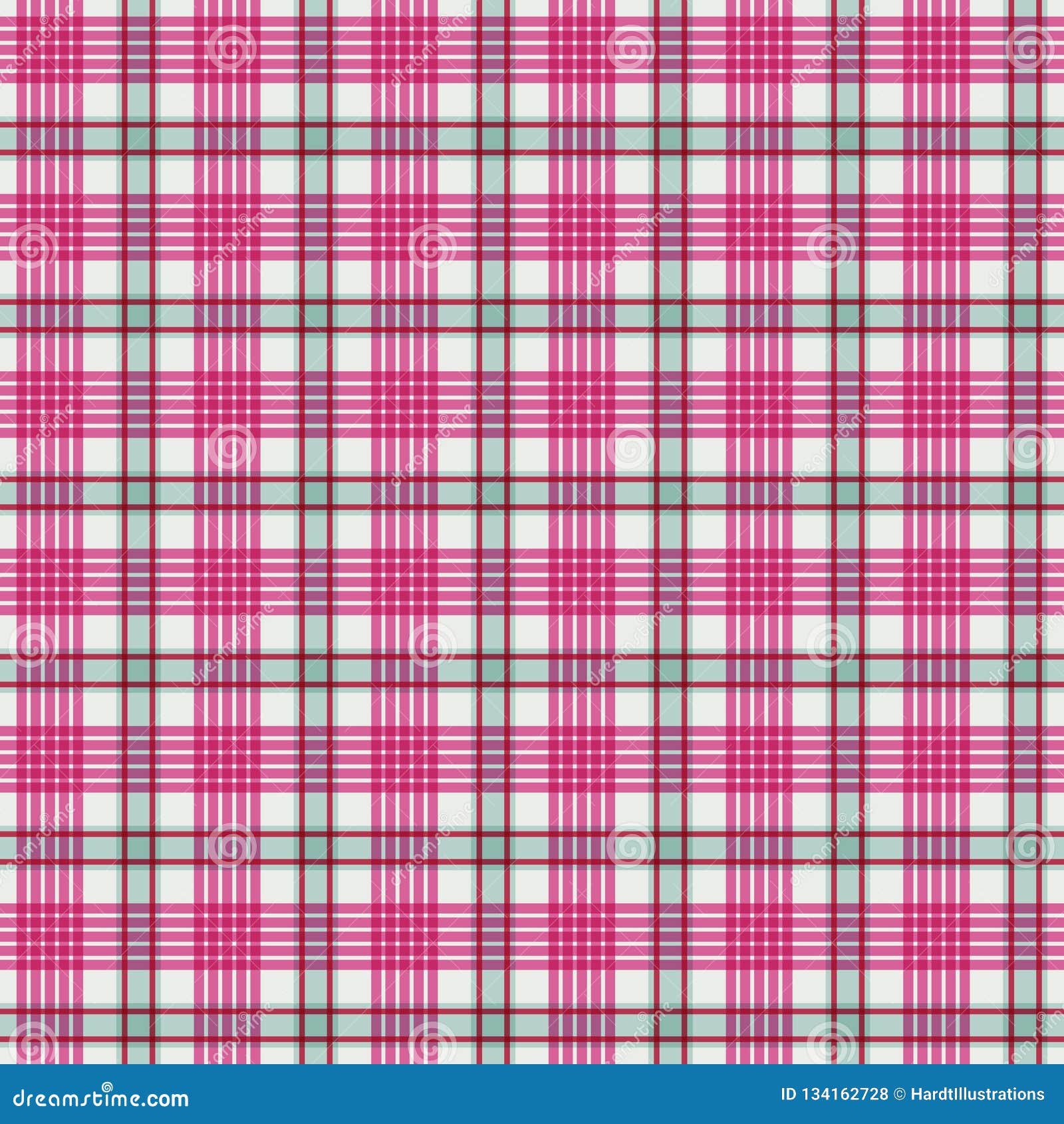 Pink and Blue Plaid Seamless Pattern Stock Vector - Illustration of ...