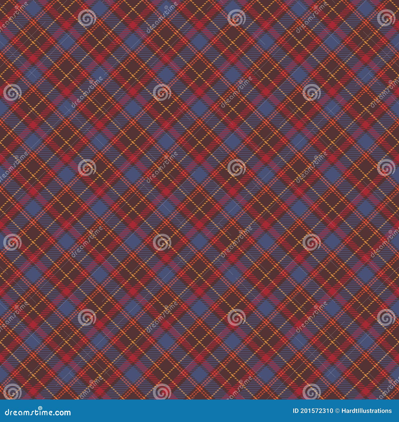 Autumn Plaid Seamless Pattern Stock Illustration - Illustration of ...