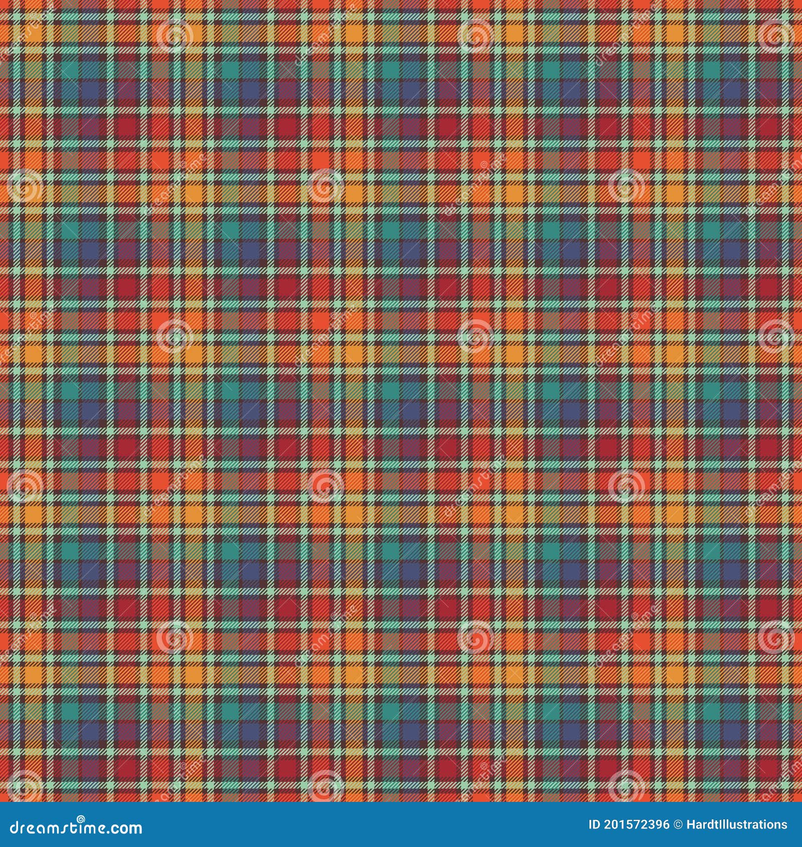 Autumn Plaid Seamless Pattern Stock Illustration - Illustration of ...