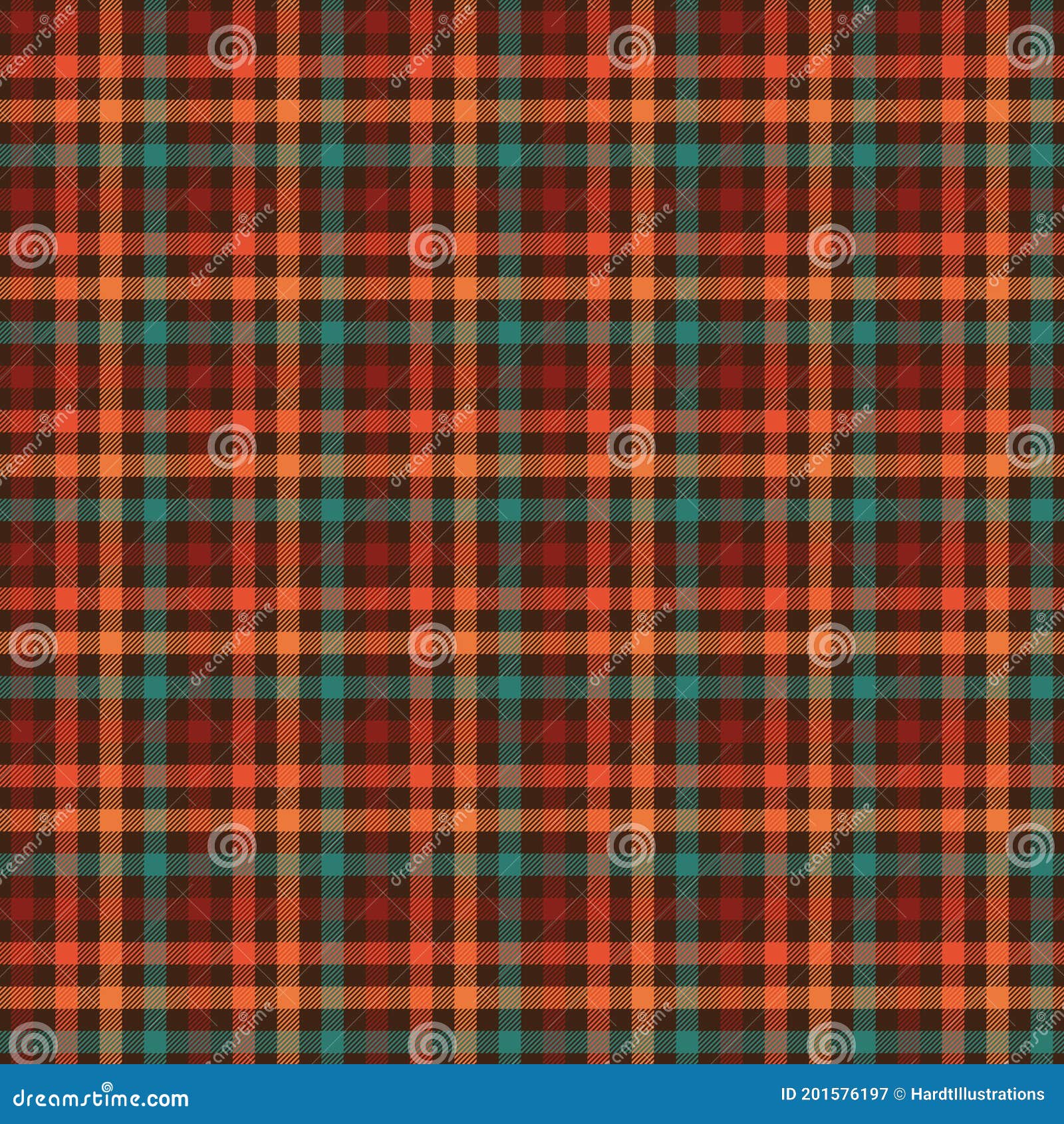 Autumn Plaid Seamless Pattern Stock Illustration - Illustration of ...