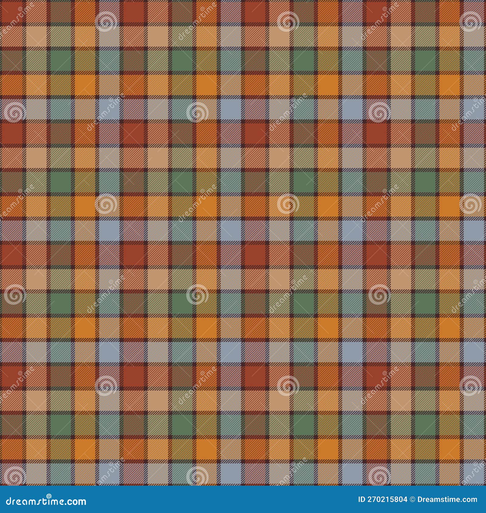 Autumn Plaid Seamless Pattern Stock Vector - Illustration of holiday ...