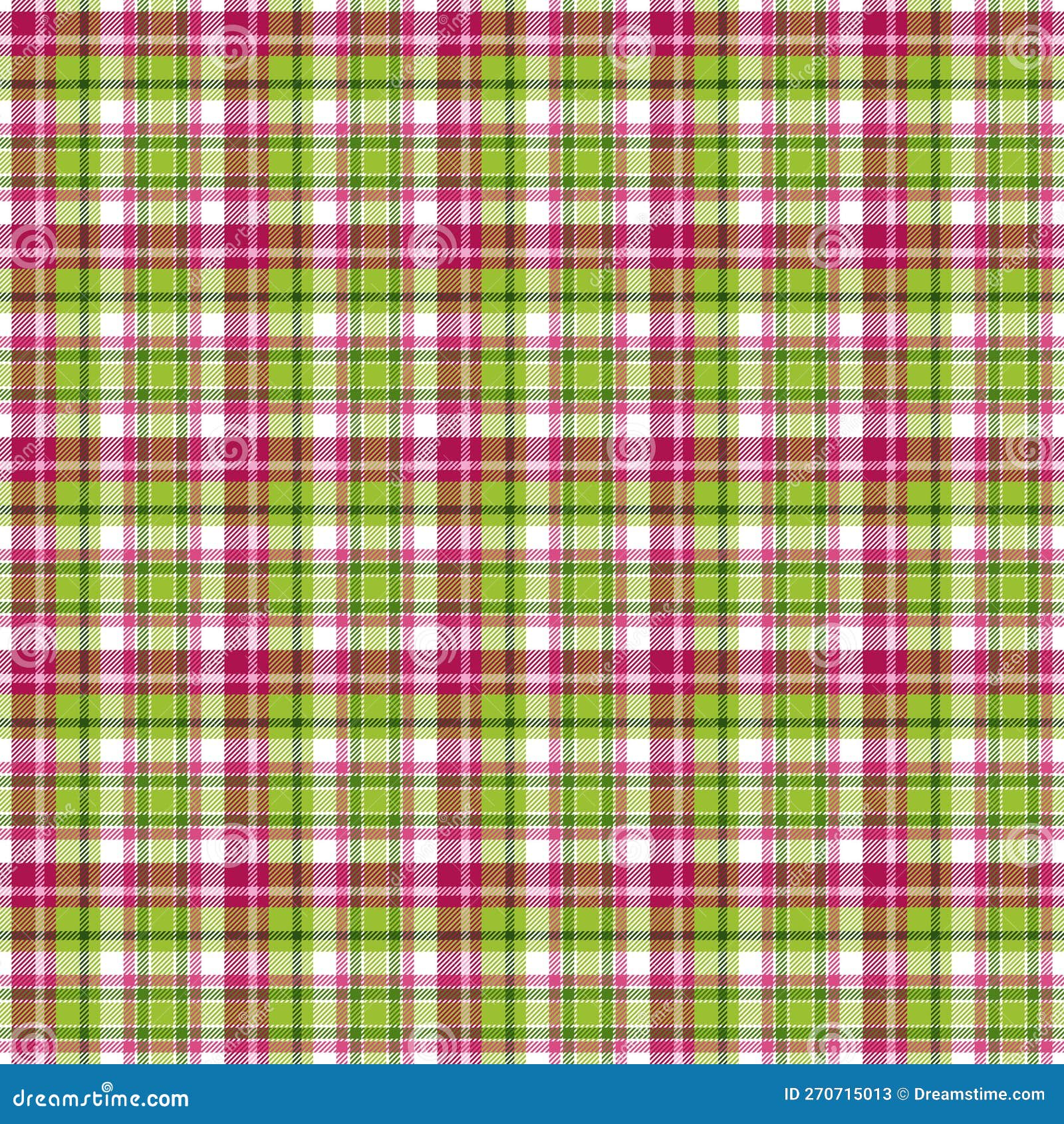 Vibrant Plaid Seamless Pattern Stock Vector - Illustration of blush ...