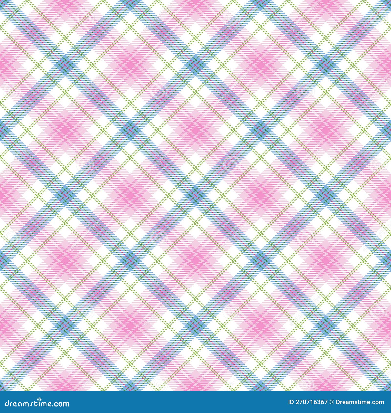Pastel Plaid Seamless Pattern Stock Illustration - Illustration of ...
