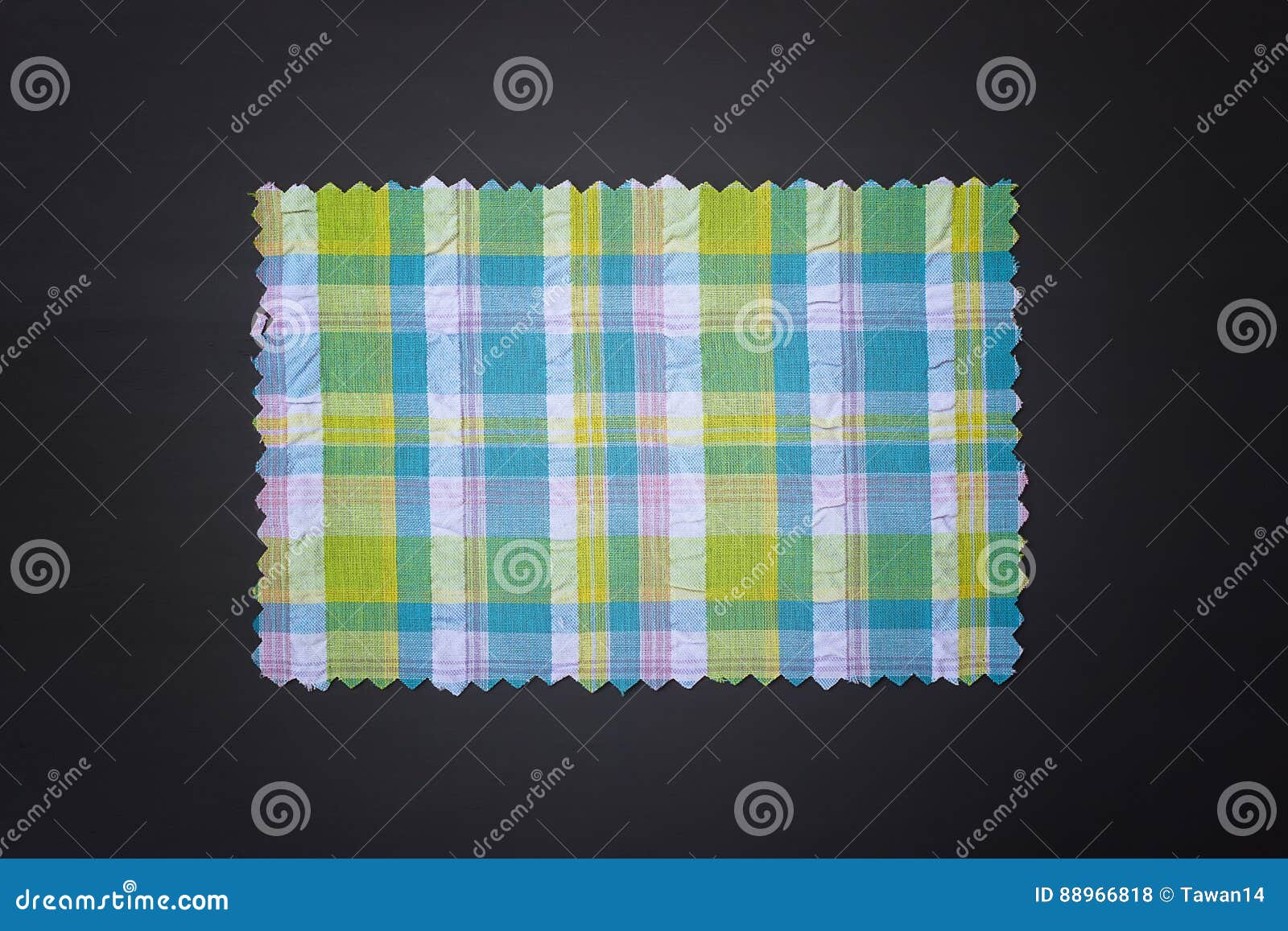 Plaid fabric swath stock photo. Image of white, linen - 88966818