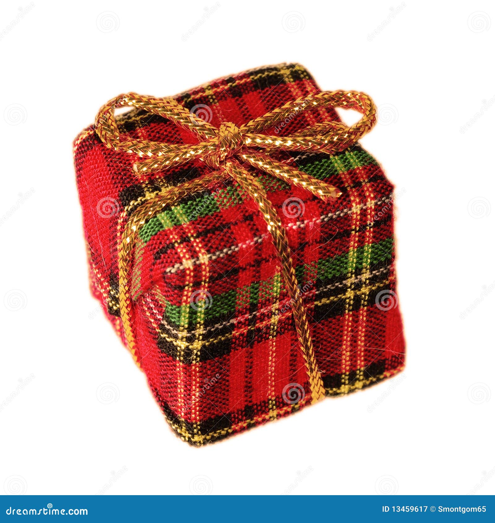 Plaid gift box stock image. Image of black, white, gold - 13459617