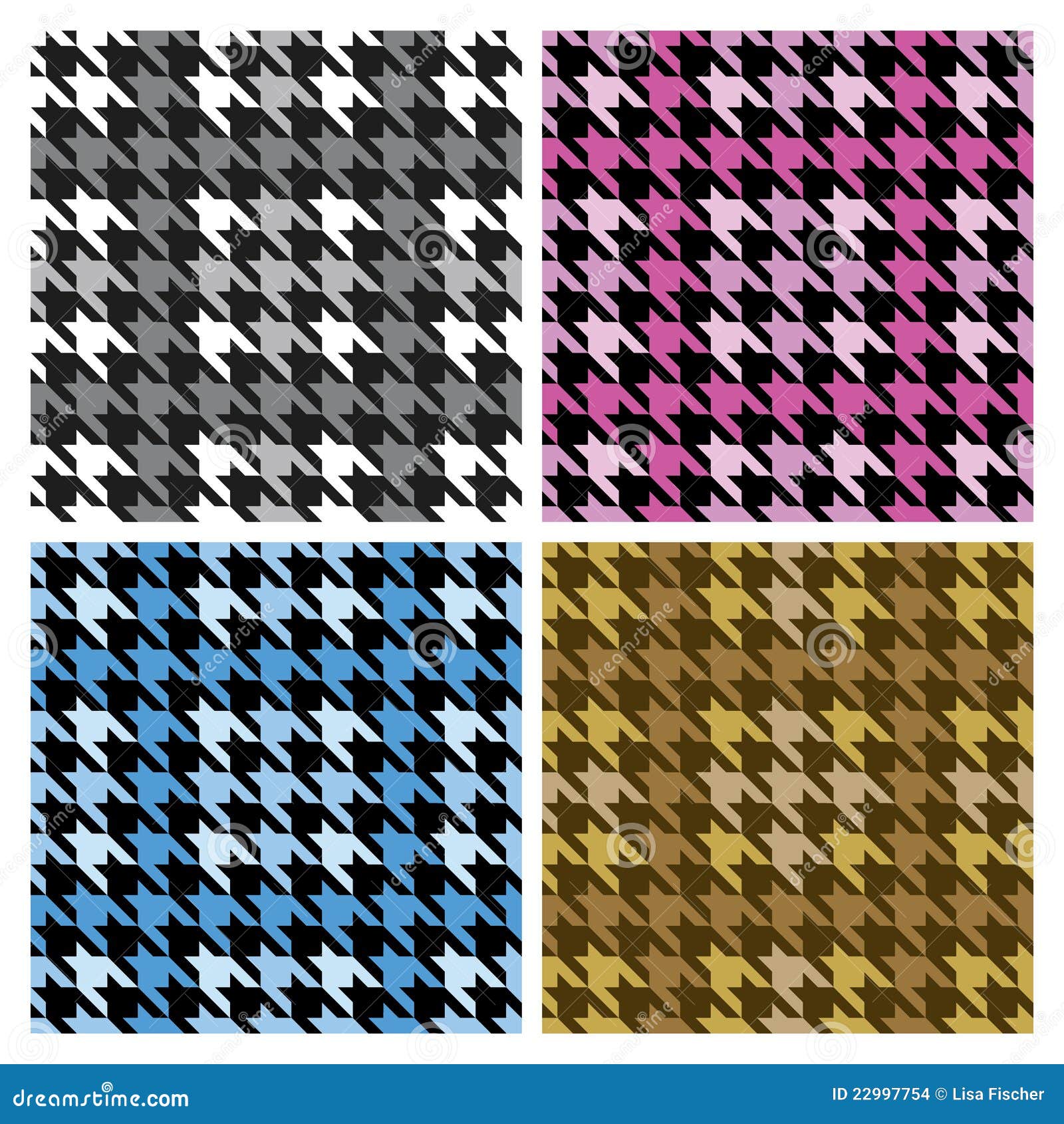 Plaid Houndstooth stock vector. Illustration of seventies - 22997754