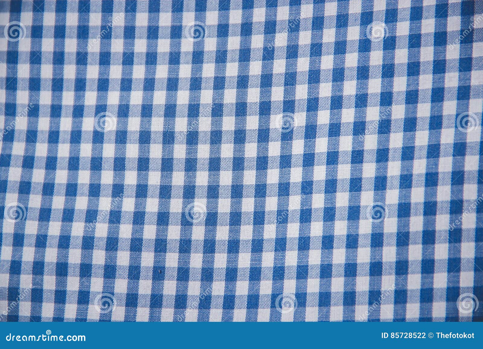 Plaid Material. Pattern Fabric Texture Square Blue. Stock Photo - Image ...