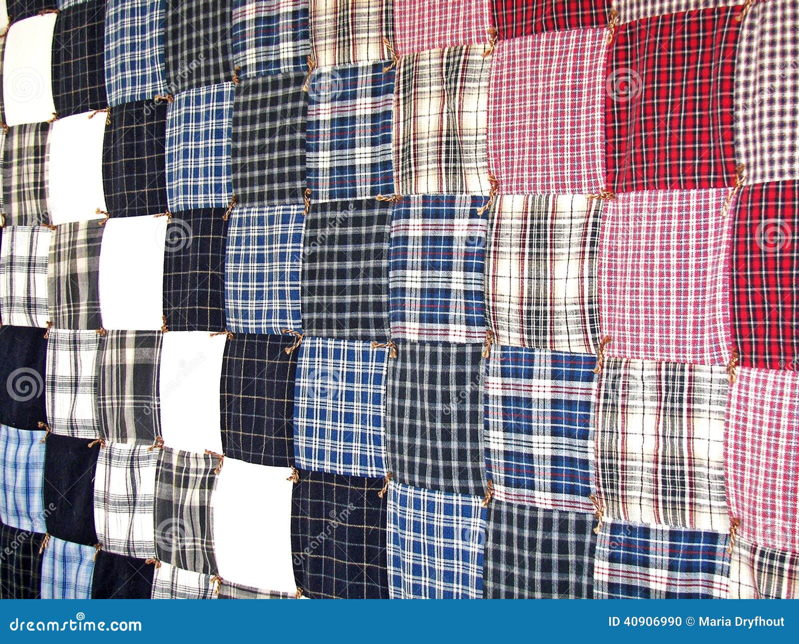 Plaid patchwork quilt stock photo. Image of patchwork - 40906990
