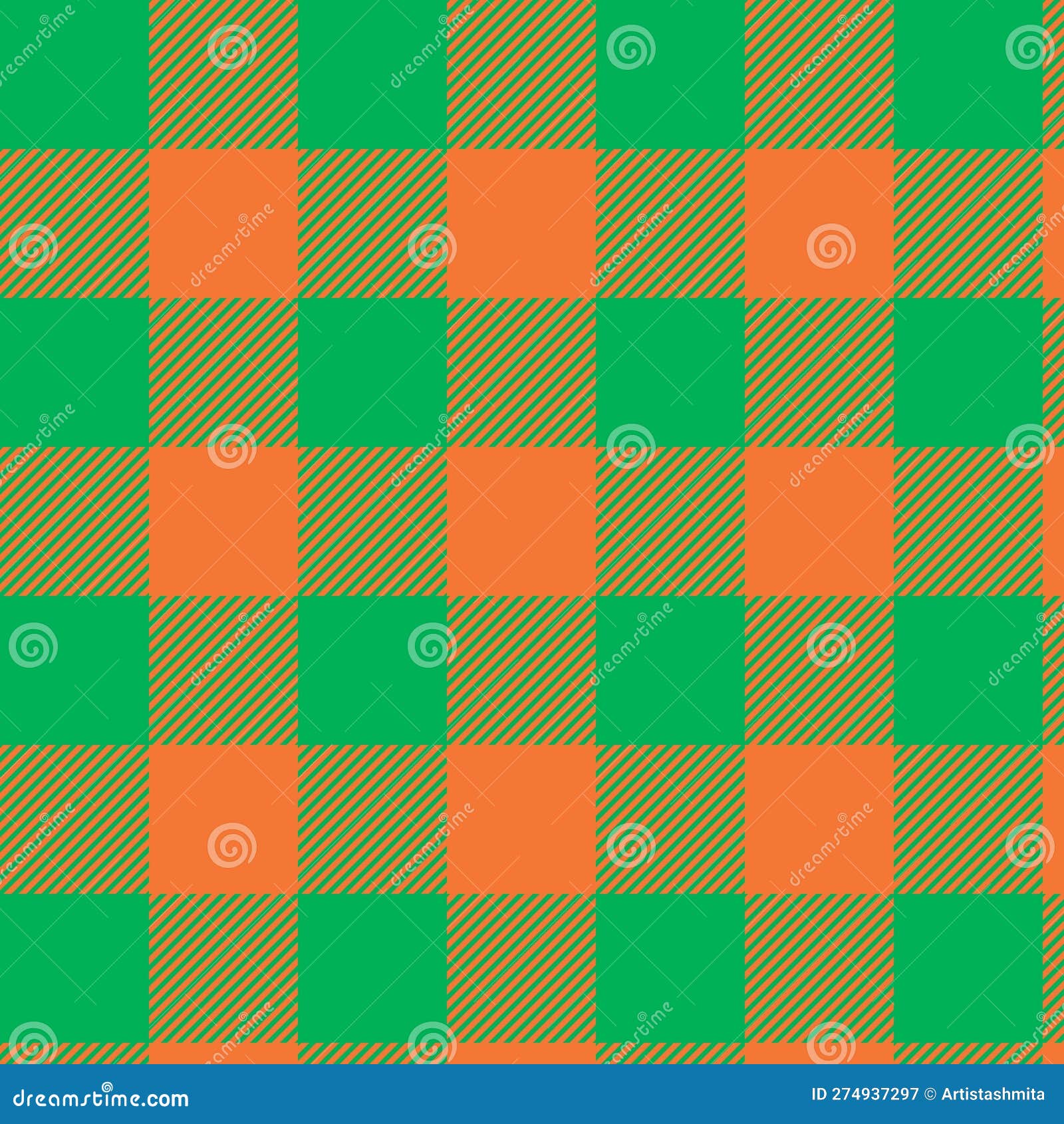 Plaid Pattern in Vivid Colors and Unique Design Stock Illustration ...