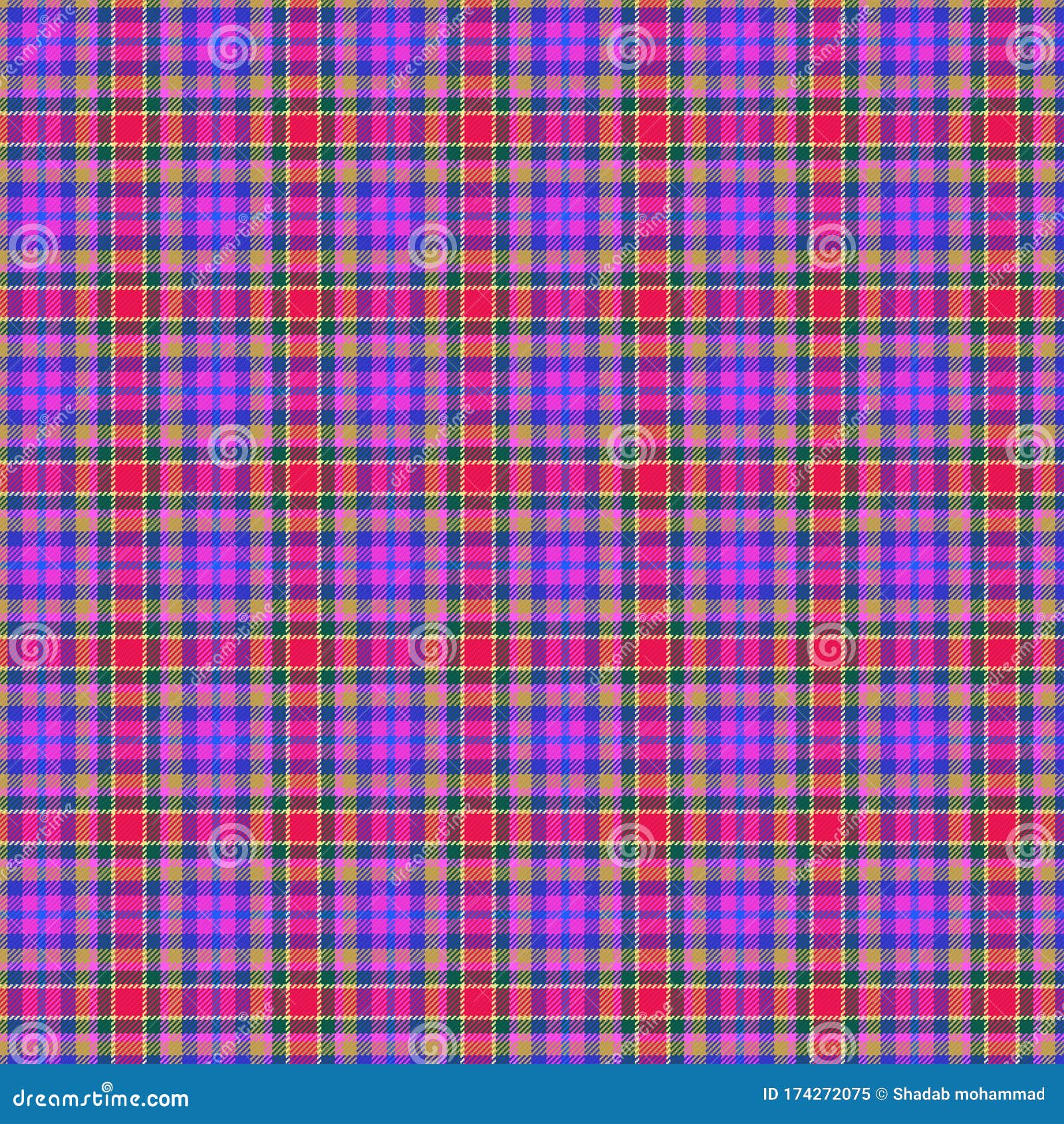 Plaid Pattern Blanket Cloth Printing Design Stock Illustration ...