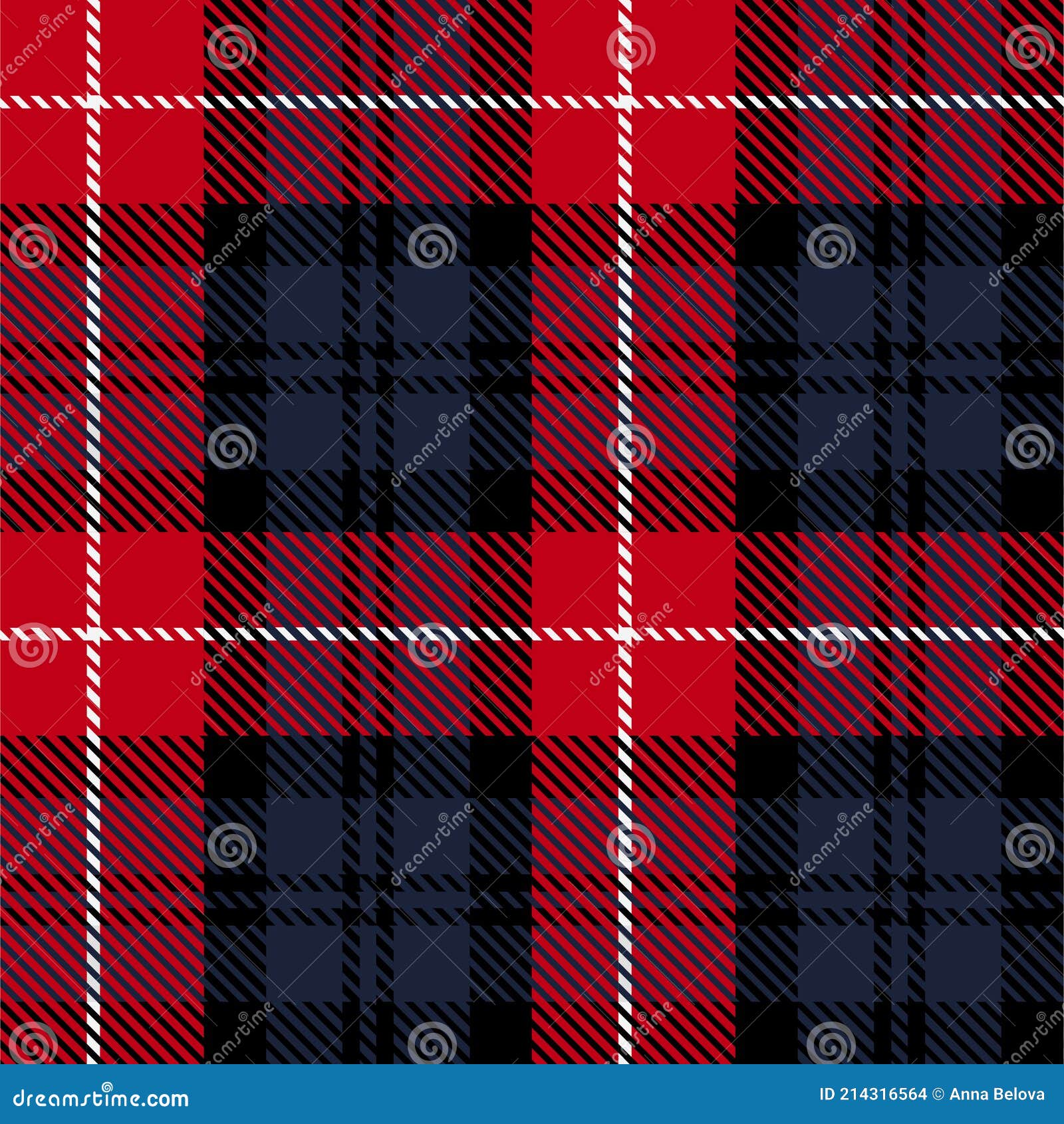 Plaid Material. Fashion Texture. Seamless Pattern. Vector Illustration ...