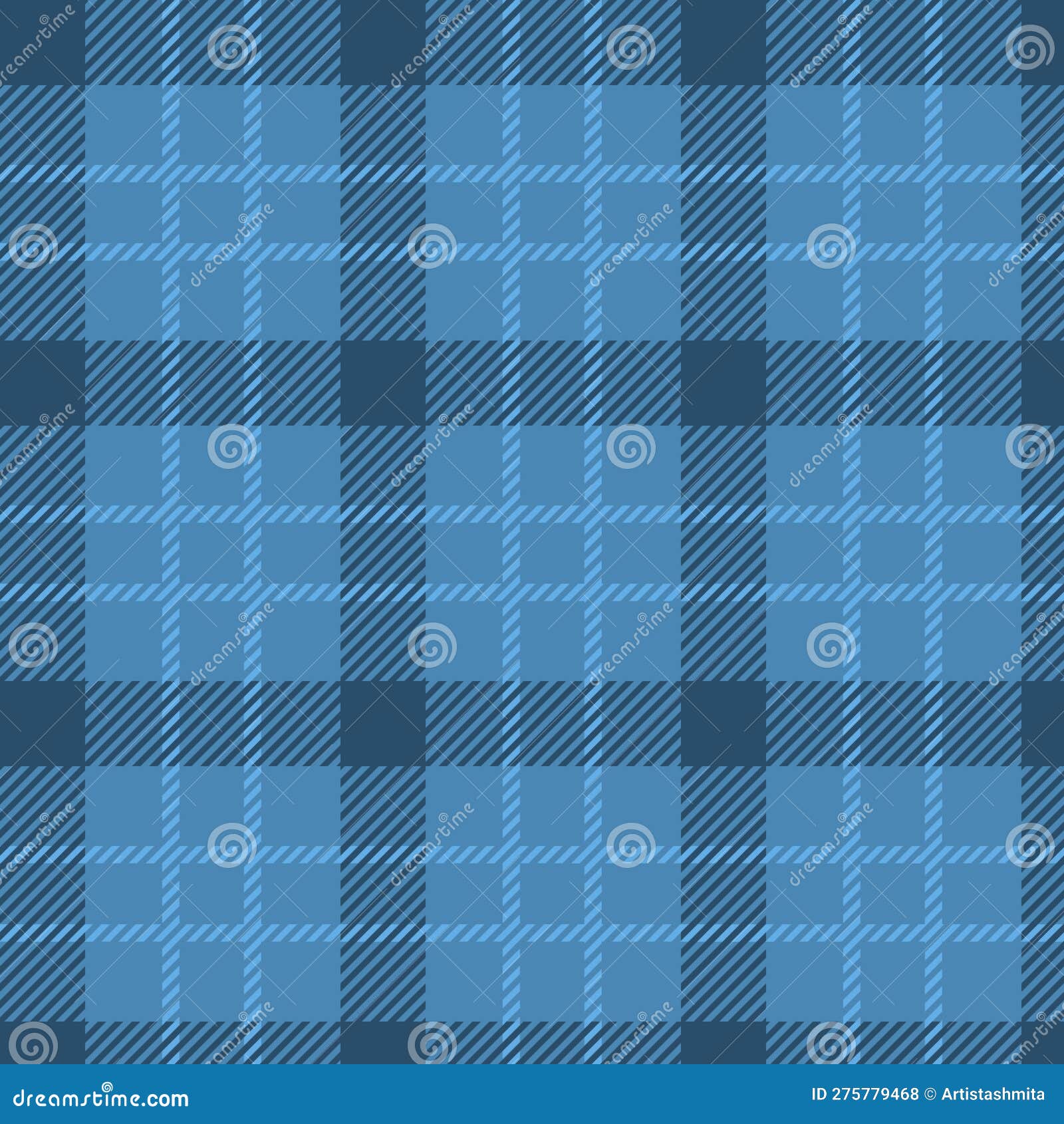 Plaid Pattern in Unique Style Stock Illustration - Illustration of ...