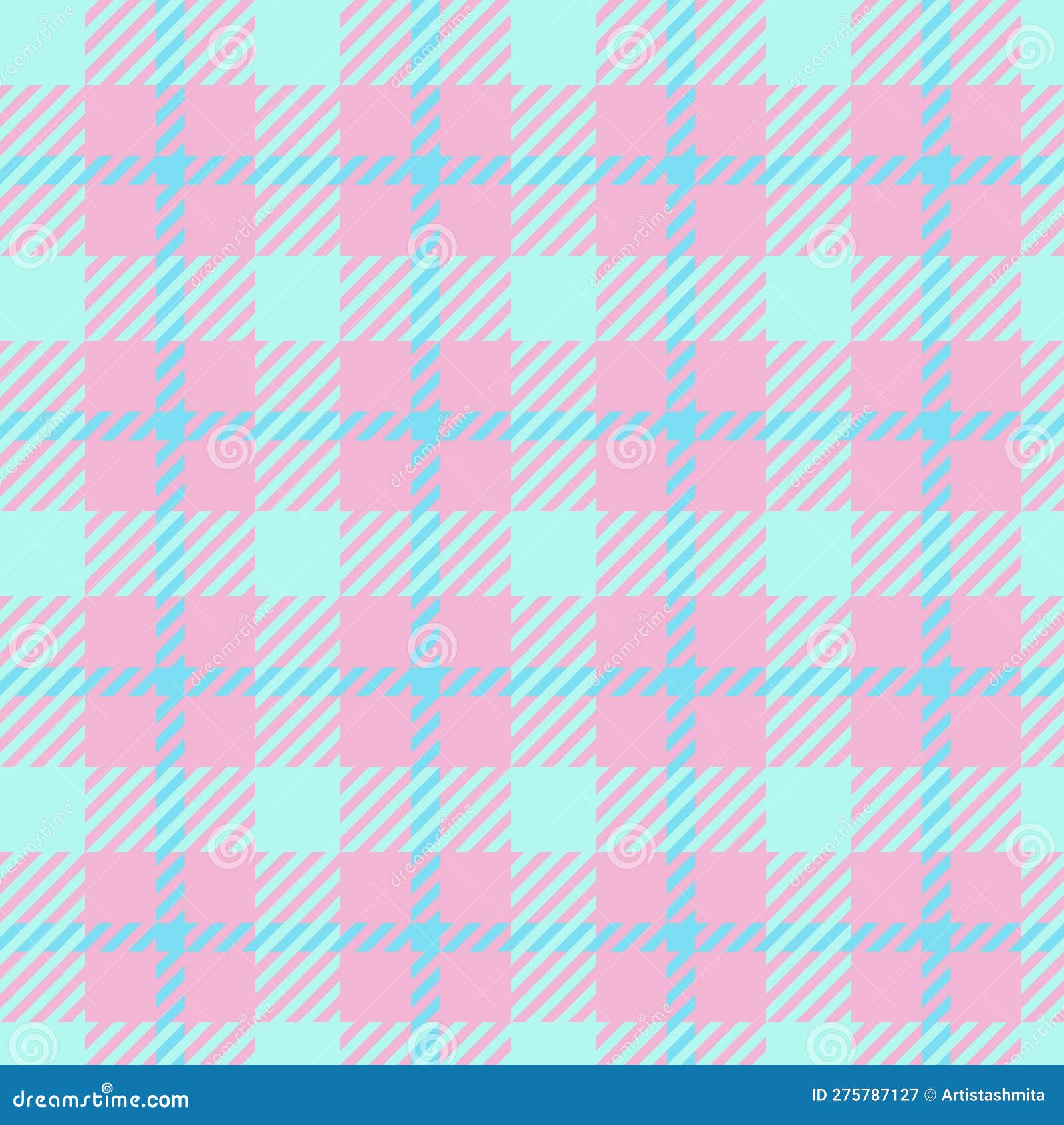 Plaid Pattern in Unique Style Stock Illustration - Illustration of ...