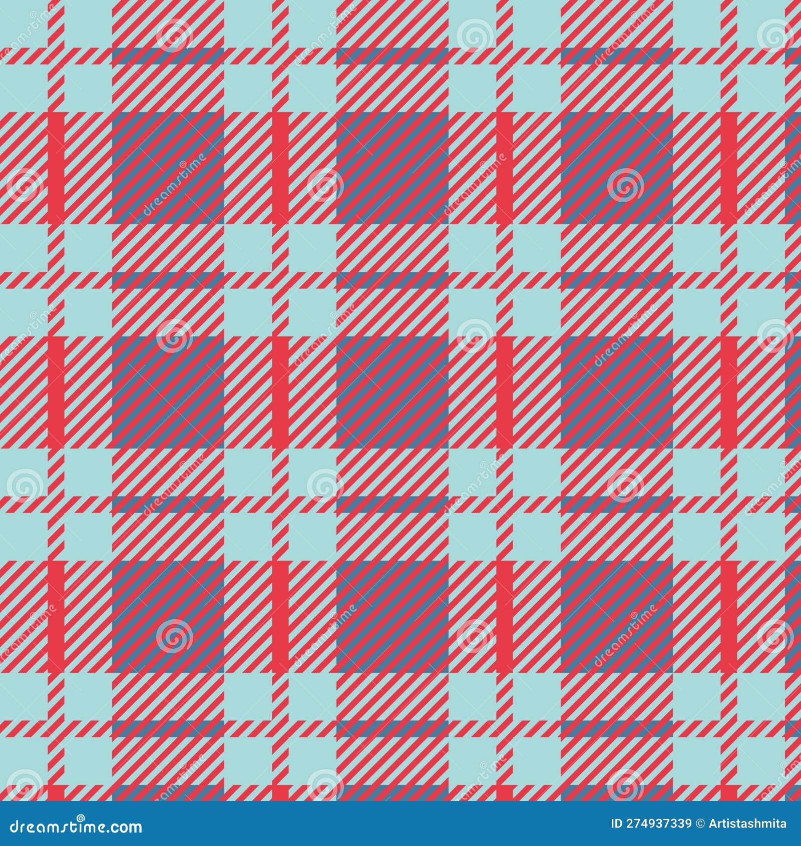 Plaid Pattern in Vivid Colors and Unique Design Stock Illustration ...