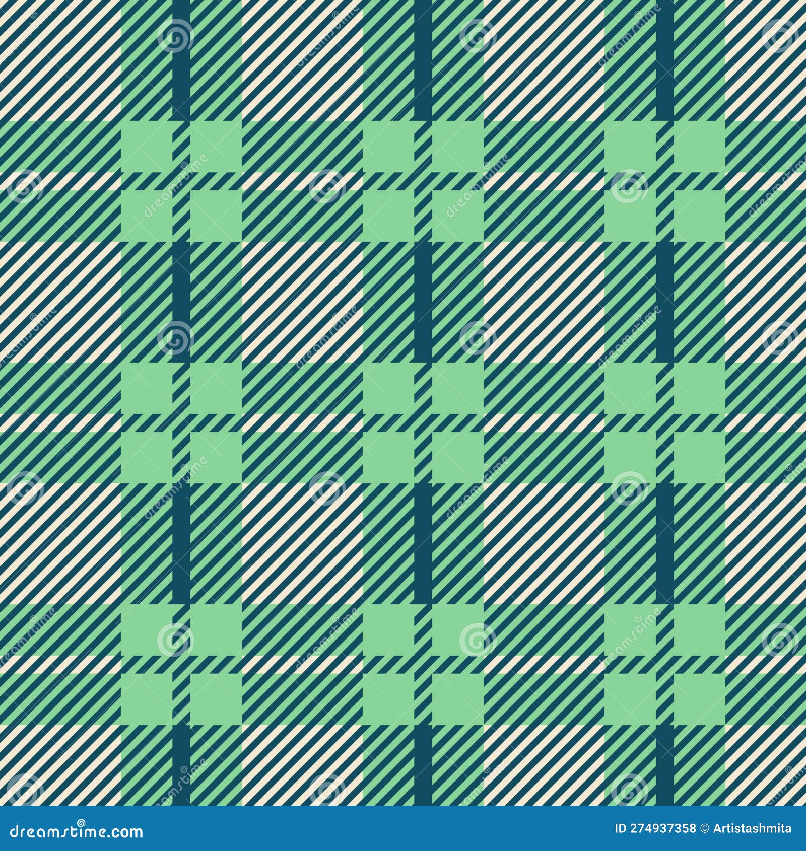 Plaid Pattern in Vivid Colors and Unique Design Stock Illustration ...