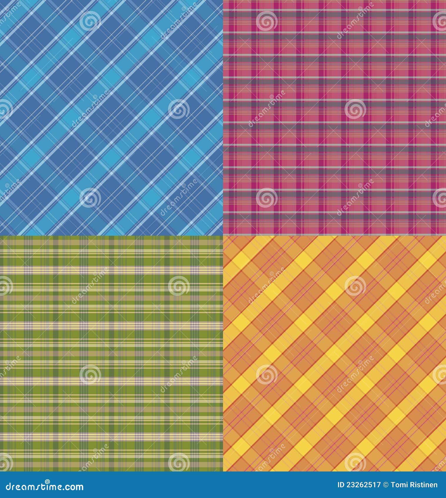 Plaid patterns stock vector. Illustration of texture - 23262517