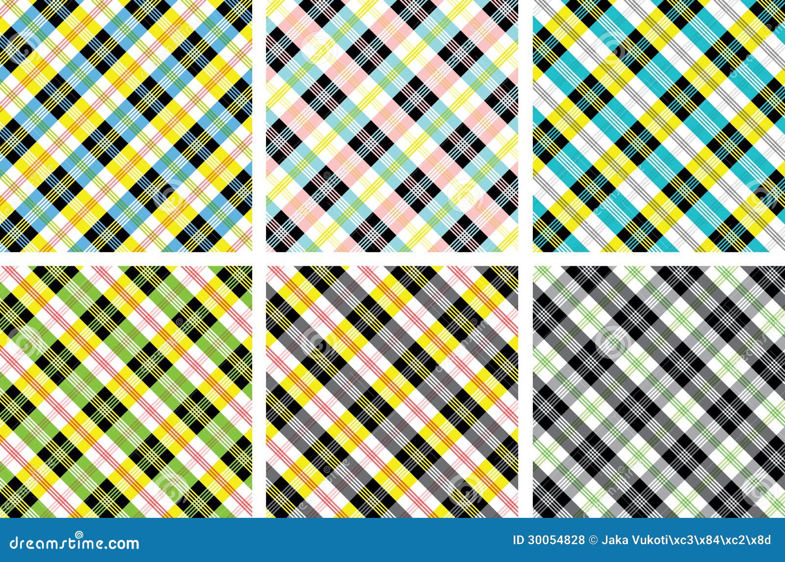 Plaid patterns collection stock vector. Illustration of blanket - 30054828
