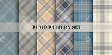 Plaid Patterns. Vector Set. Stock Vector - Illustration of tartan ...