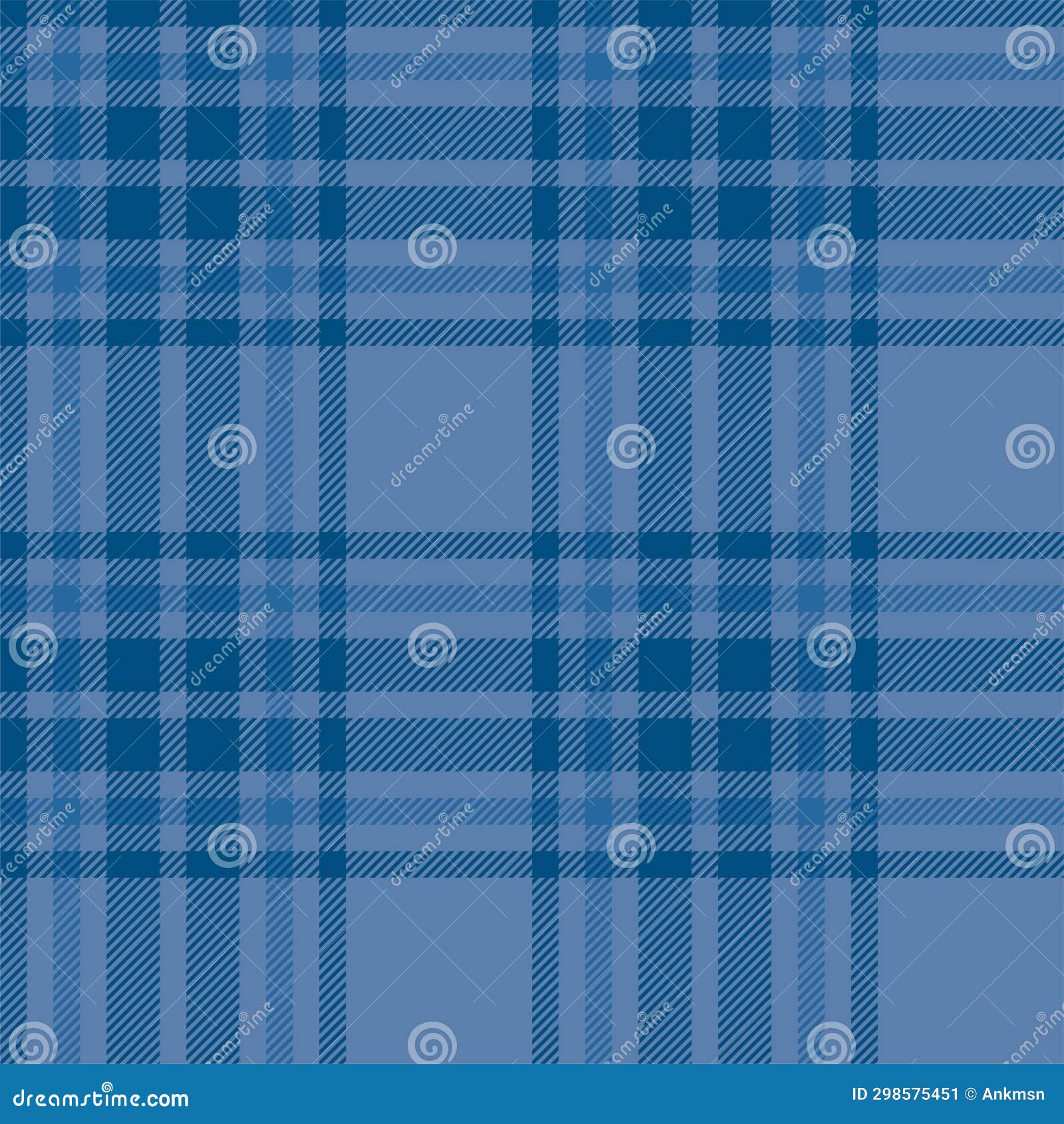 Plaid Seamless Pattern in Blue. Check Fabric Texture Stock Illustration ...