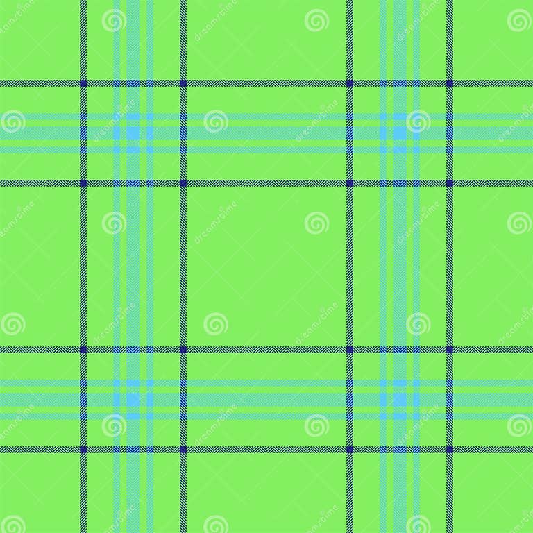 Plaid Seamless Pattern in Green. Check Fabric Texture Stock Vector ...