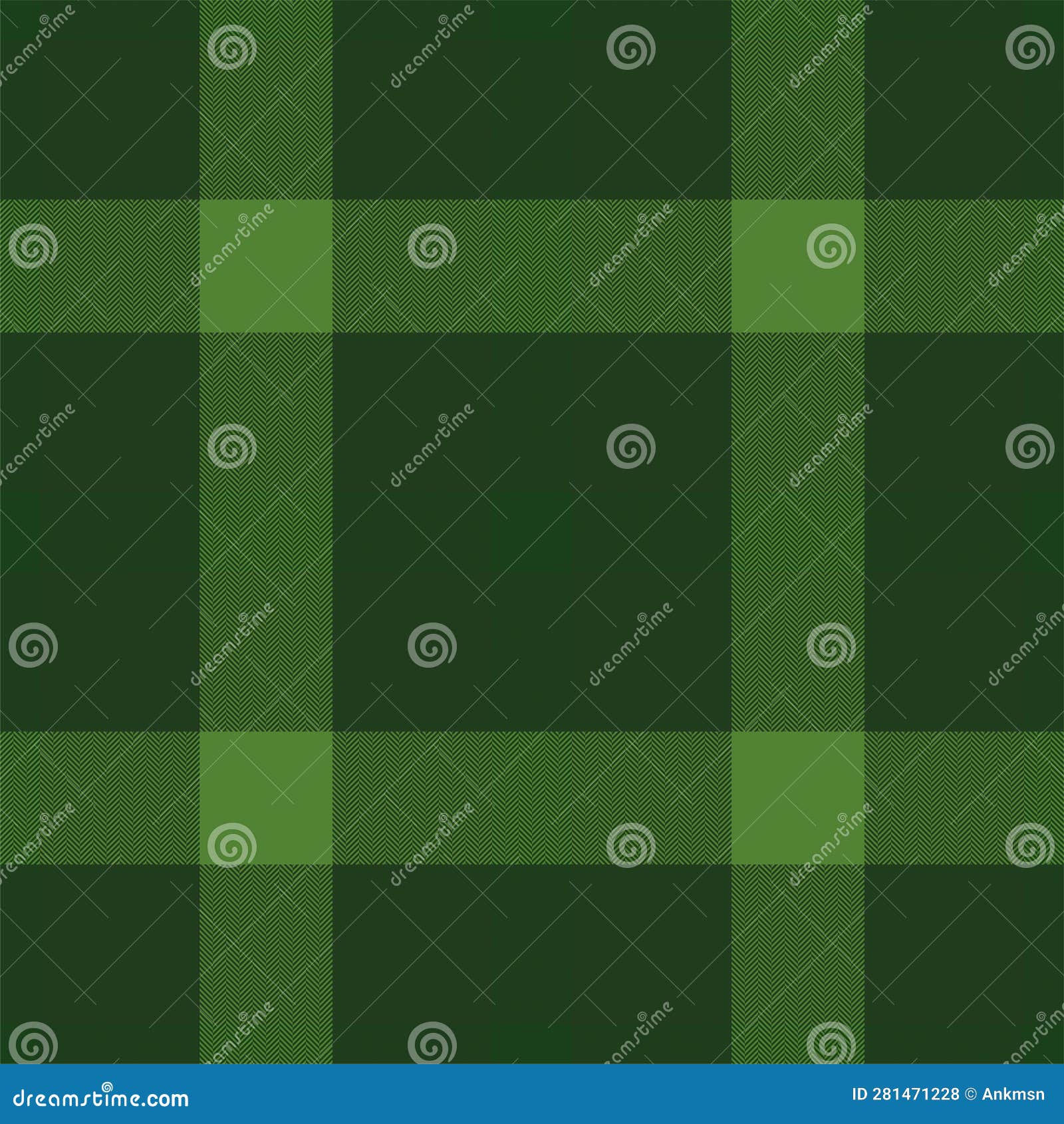 Plaid Seamless Pattern in Green. Check Fabric Texture Stock Vector ...