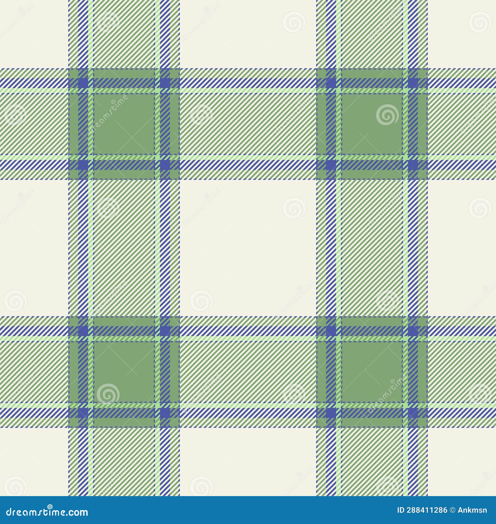 Plaid Seamless Pattern in Green. Check Fabric Texture Stock Vector ...