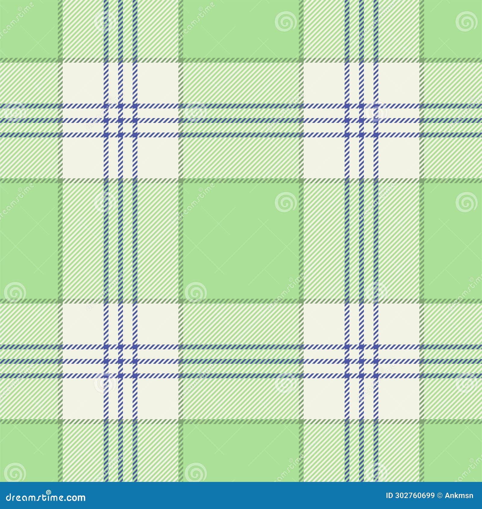 Plaid Seamless Pattern in Green. Check Fabric Texture Stock Vector ...