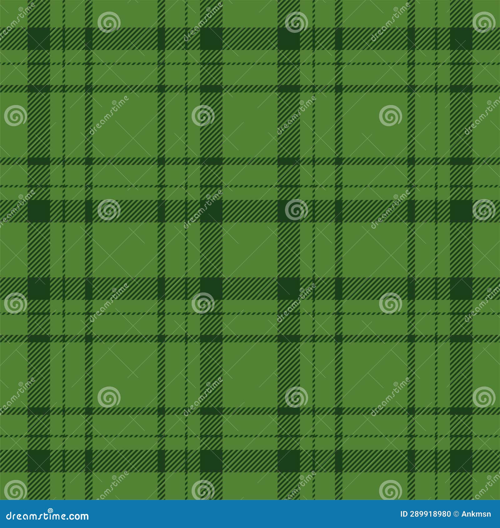 Plaid Seamless Pattern in Green. Check Fabric Texture Stock Vector ...