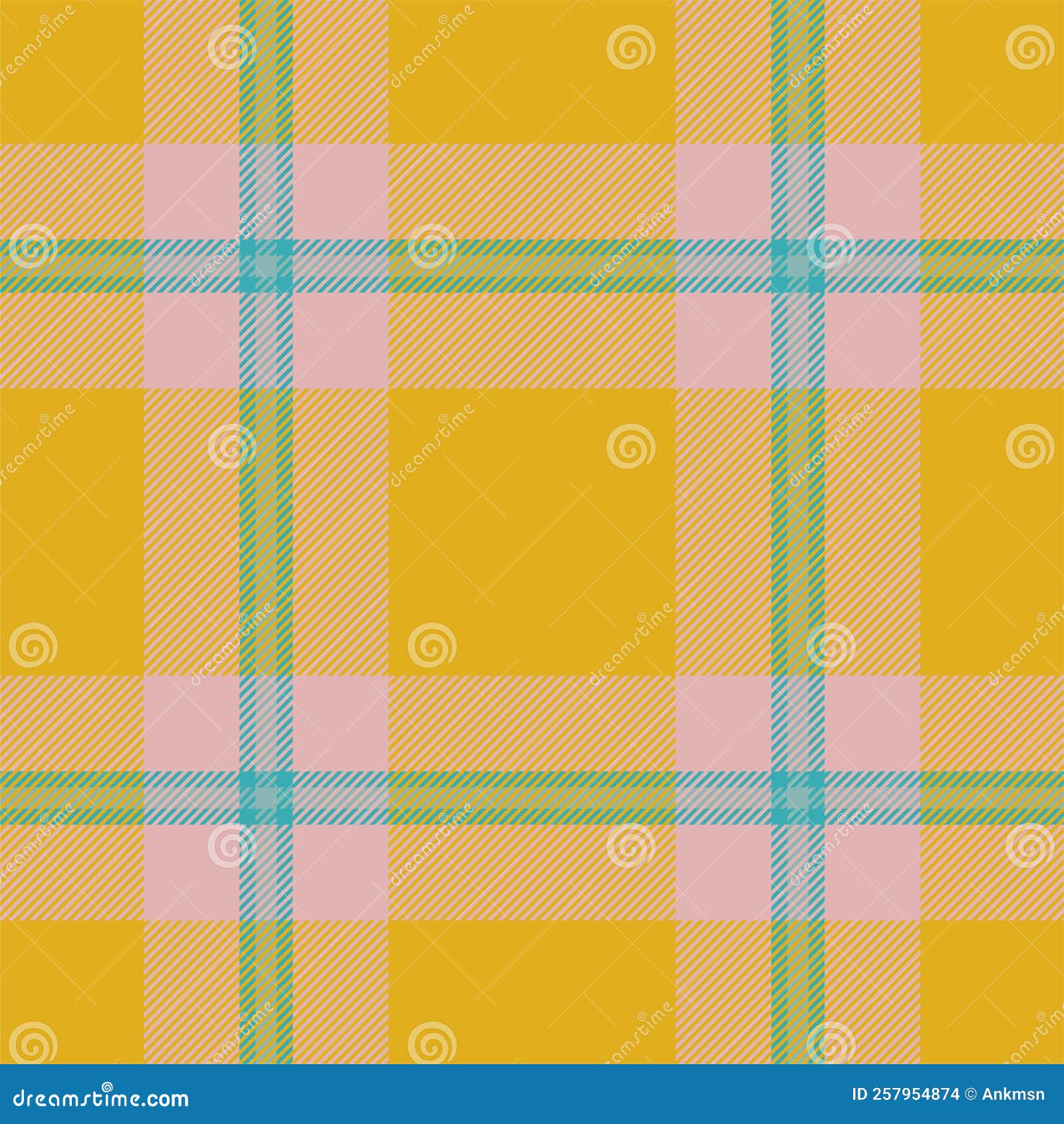 Plaid Seamless Pattern in Orange. Check Fabric Texture Stock Vector ...