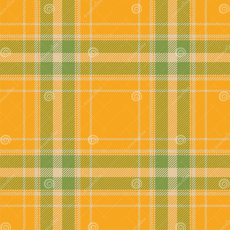 Plaid Seamless Pattern in Orange. Check Fabric Texture Stock ...