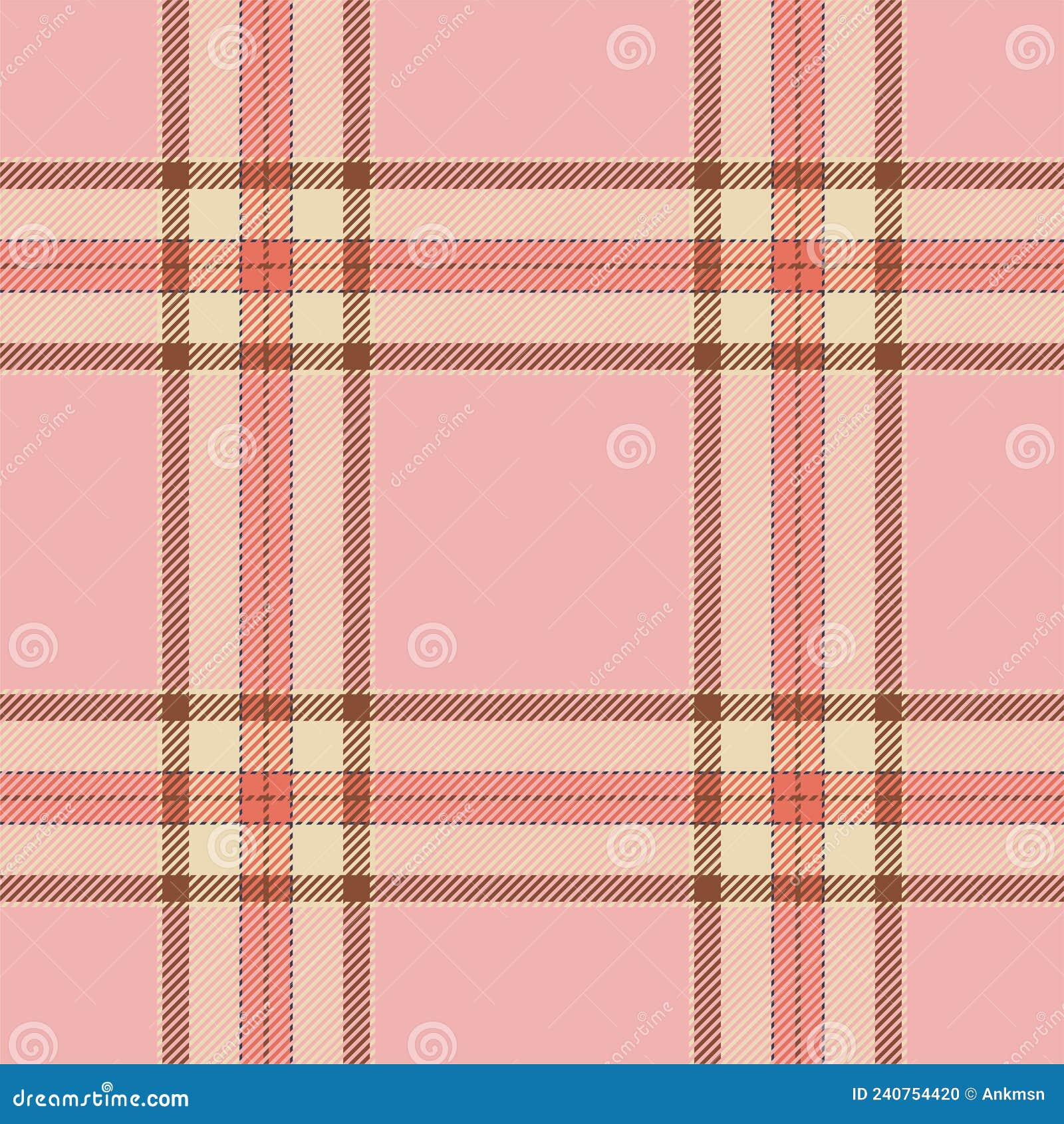 Plaid Seamless Pattern in Pink. Check Fabric Texture Stock Vector ...