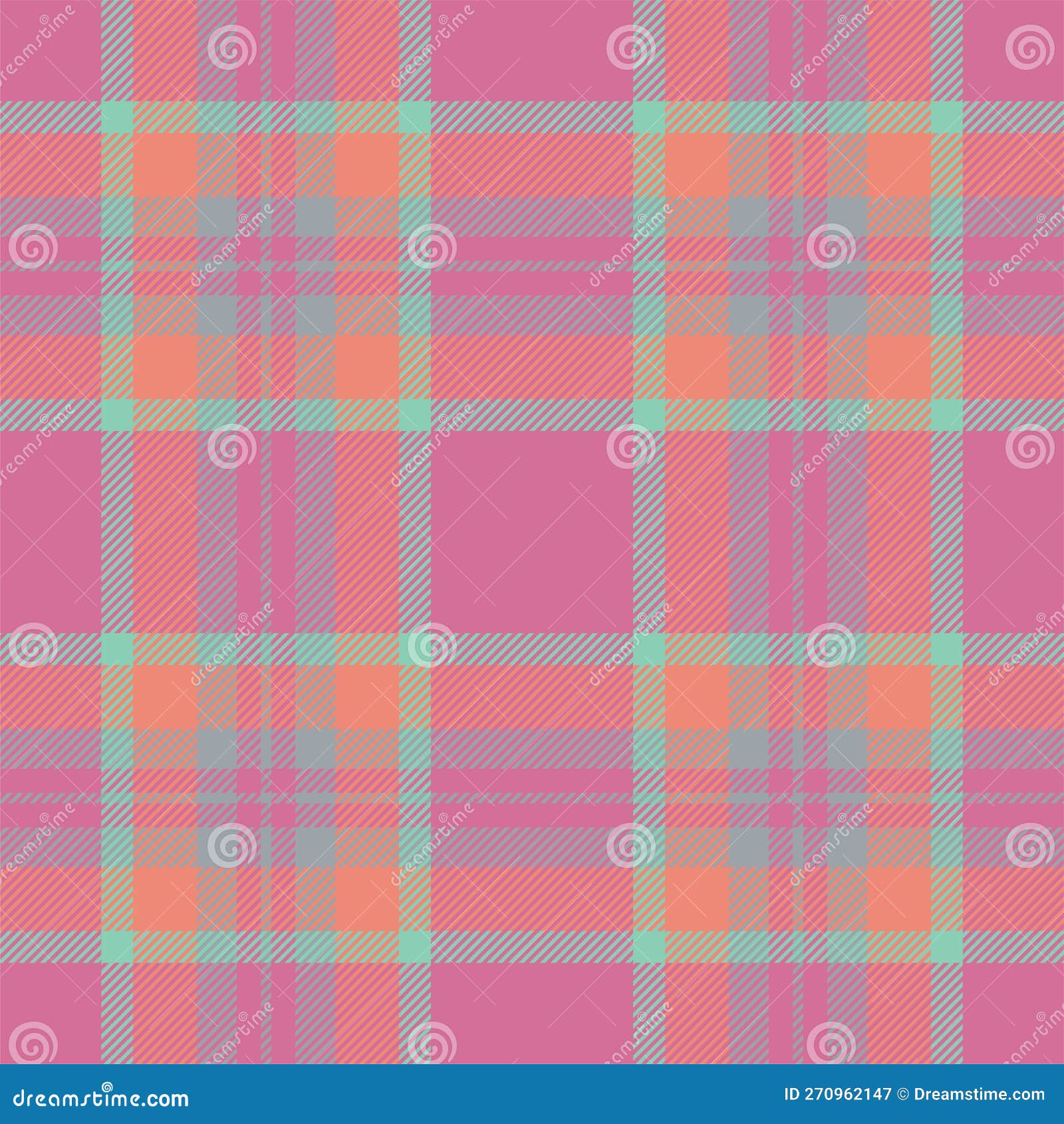 Plaid Seamless Pattern in Pink. Check Fabric Texture Stock Vector ...