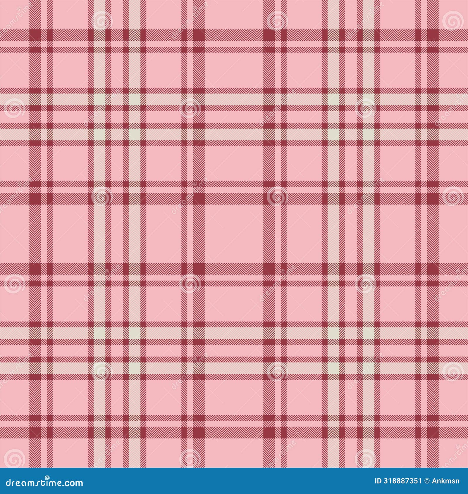 Plaid Seamless Pattern in Pink. Check Fabric Texture Stock Vector ...