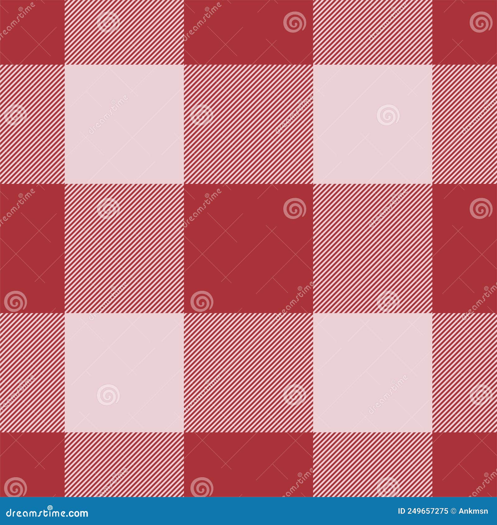 Plaid Seamless Pattern in Red. Check Fabric Texture Stock Vector ...
