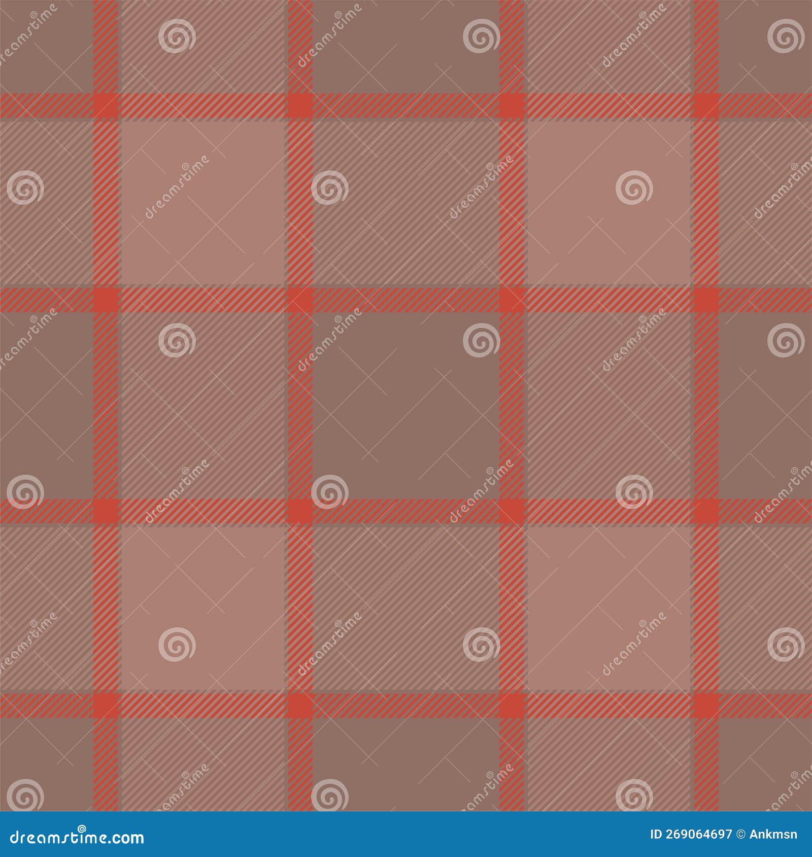 Plaid Seamless Pattern in Red. Check Fabric Texture Stock Vector ...