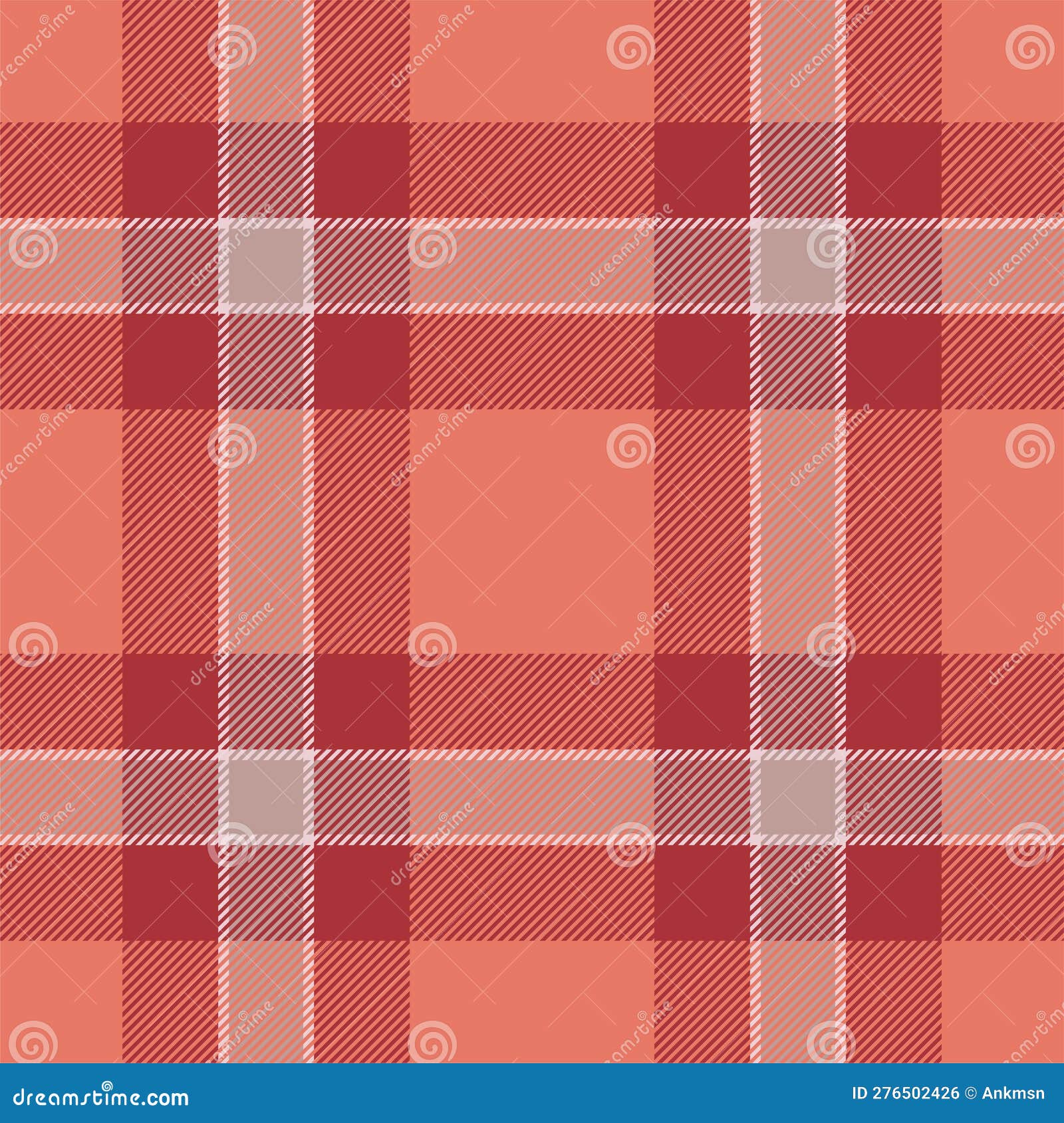 Plaid Seamless Pattern in Red. Check Fabric Texture Stock Vector ...