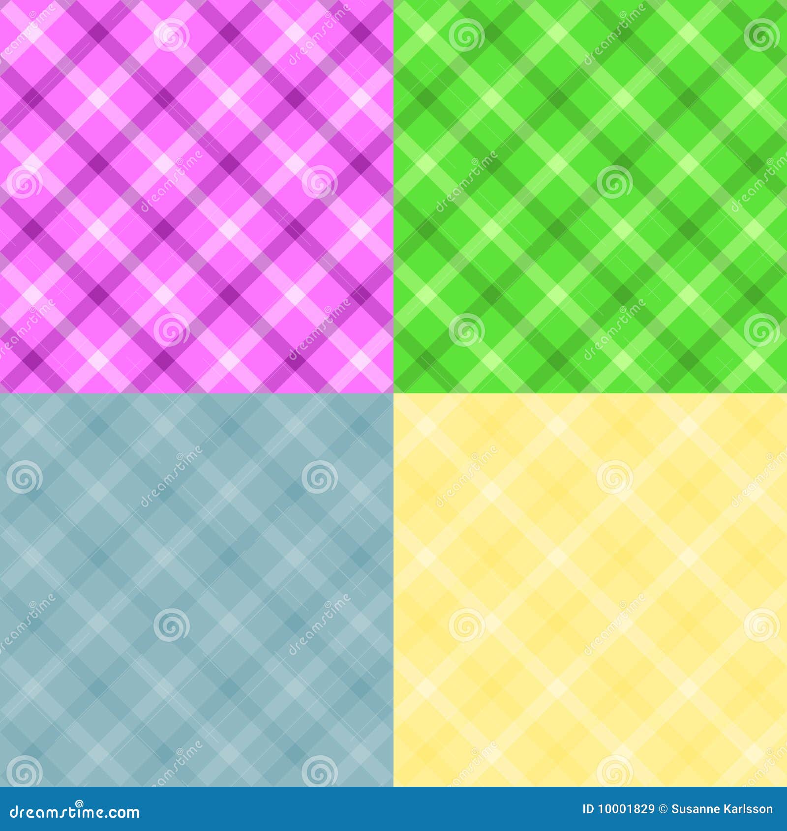 Plaid set stock vector. Illustration of groovy, colors - 10001829