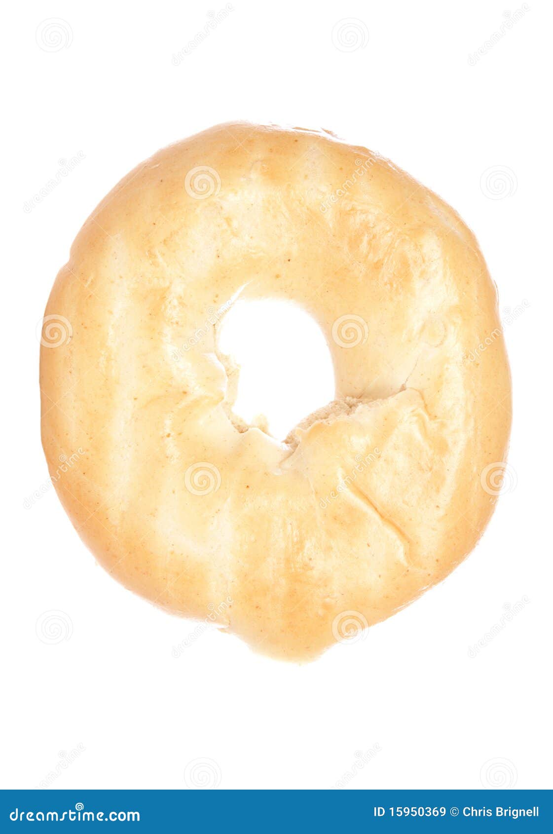 Plain bagel stock image. Image of continental, isolated - 15950369