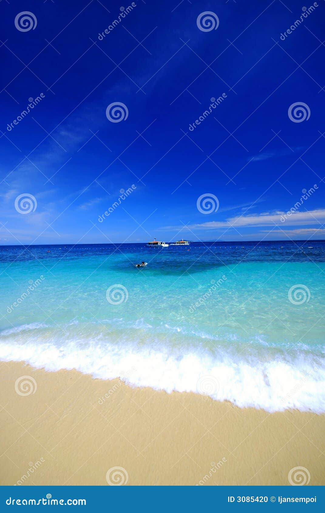 Plain Beach scenery stock photo. Image of clear, rest - 3085420